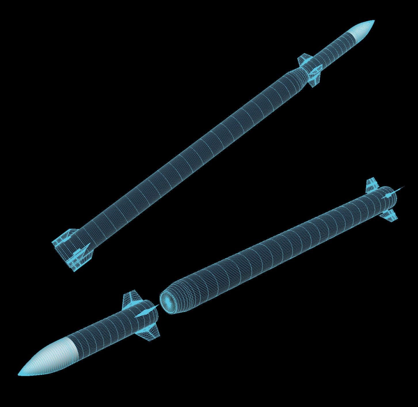 Skysonic Missile - 3D Model by Akela Freedom