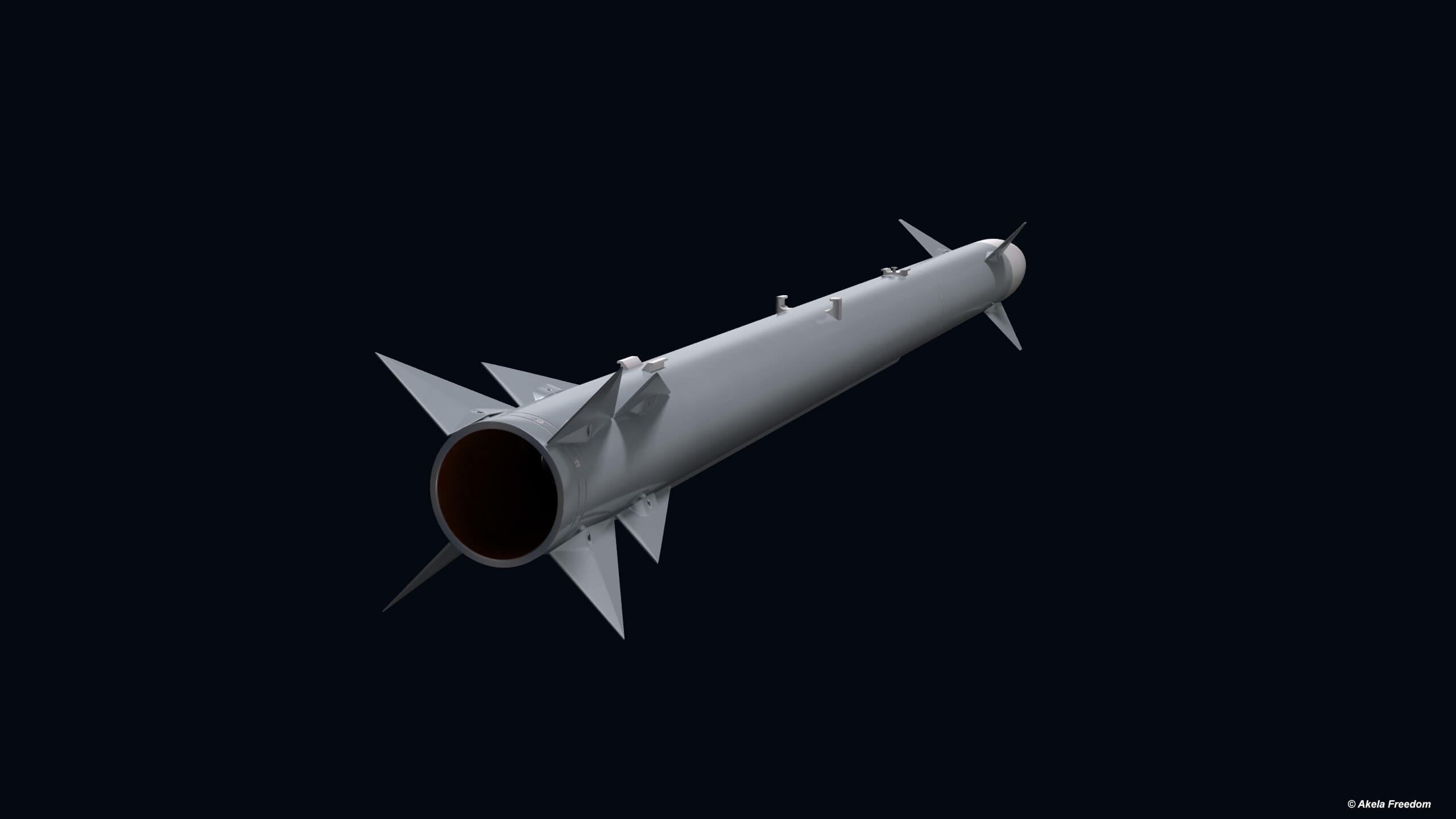 Skyspear Missile - 3D Model by Akela Freedom