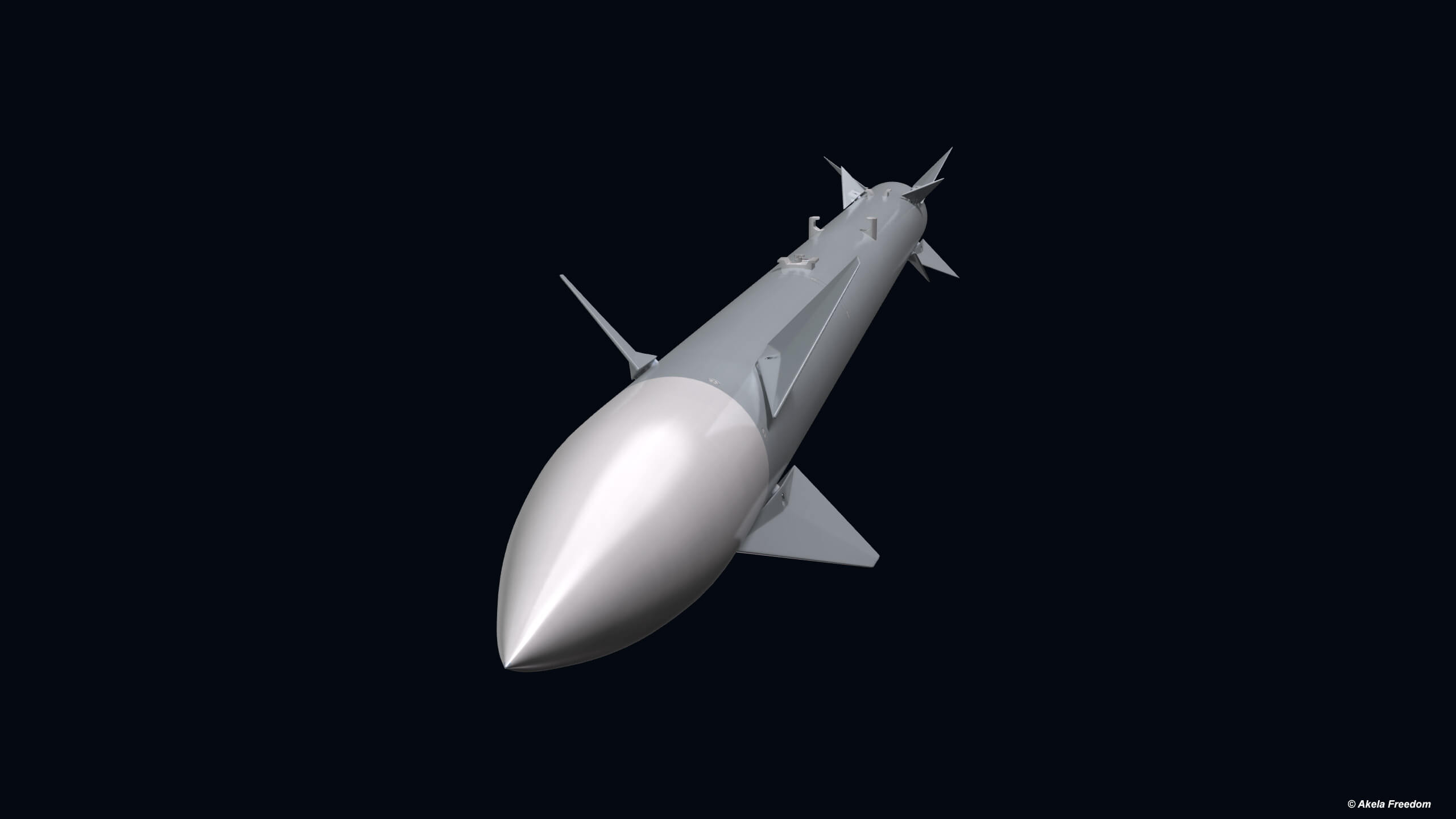 Skyspear Missile - 3D Model by Akela Freedom