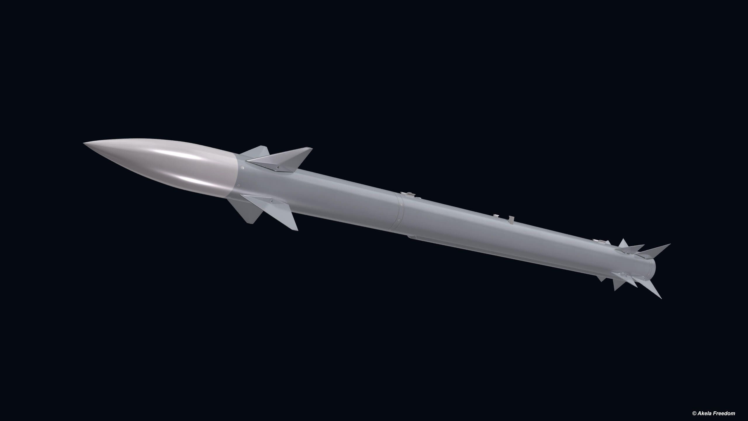 Skyspear Missile - 3D Model by Akela Freedom