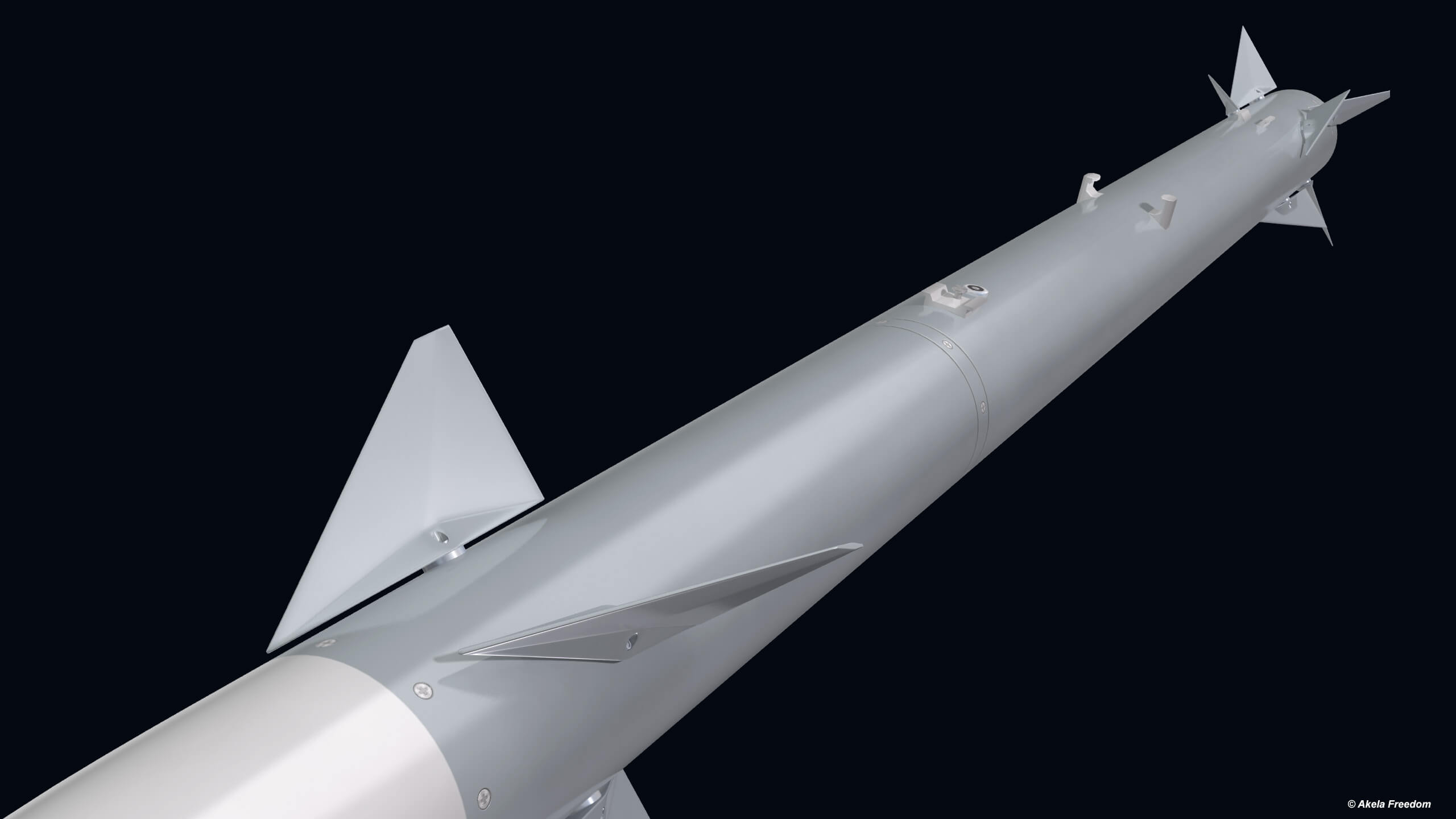 Skyspear Missile - 3D Model by Akela Freedom
