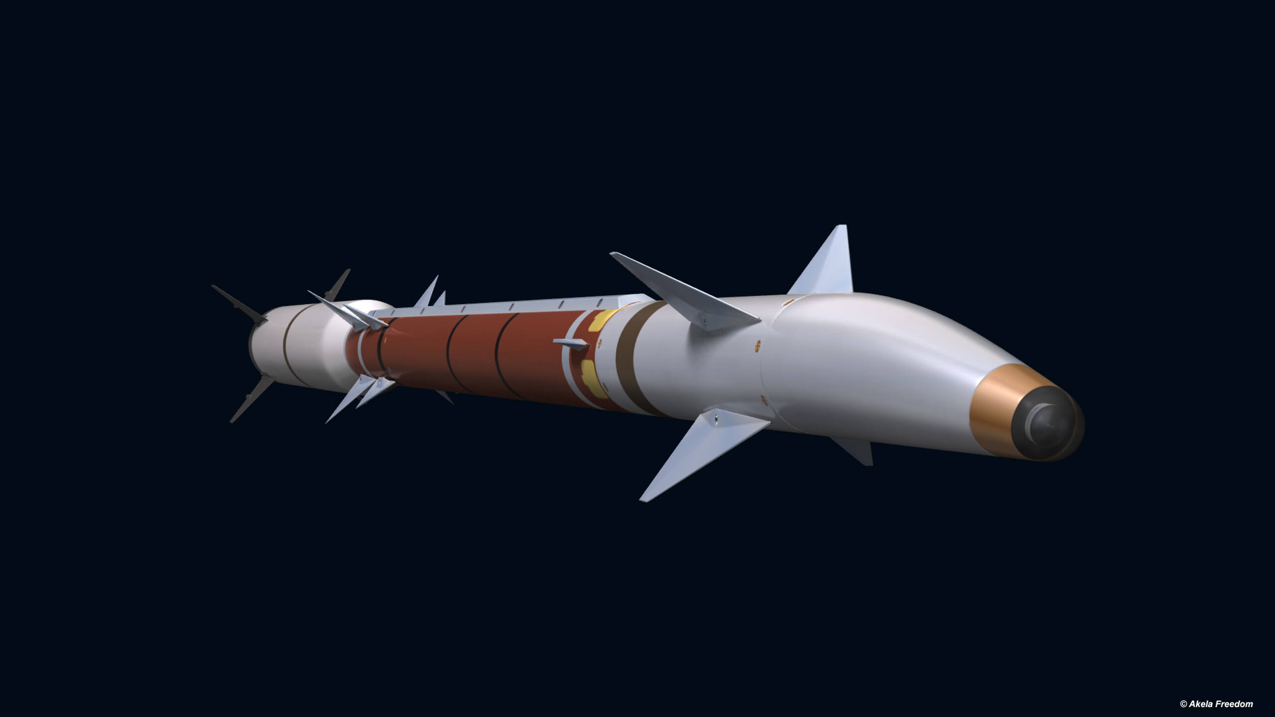 Stunner Missile for David's Sling - 3D Model by Akela Freedom