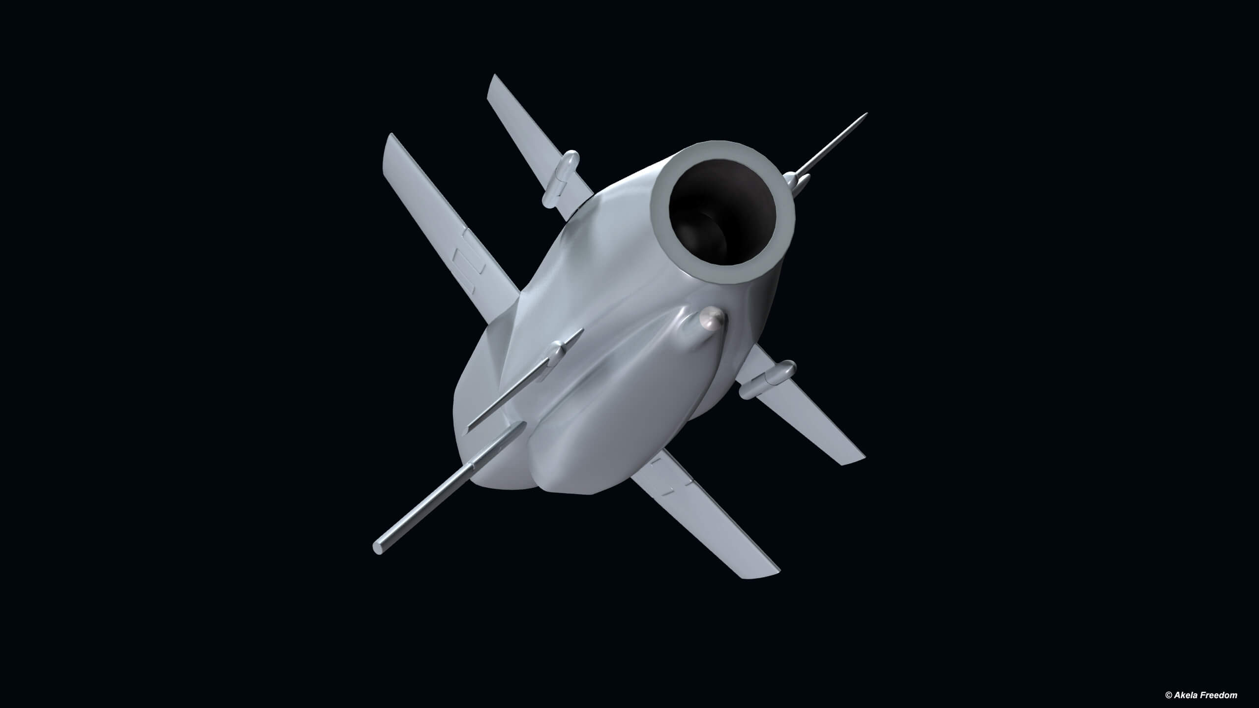 Teseo MK2 Missile - 3D Model by Akela Freedom