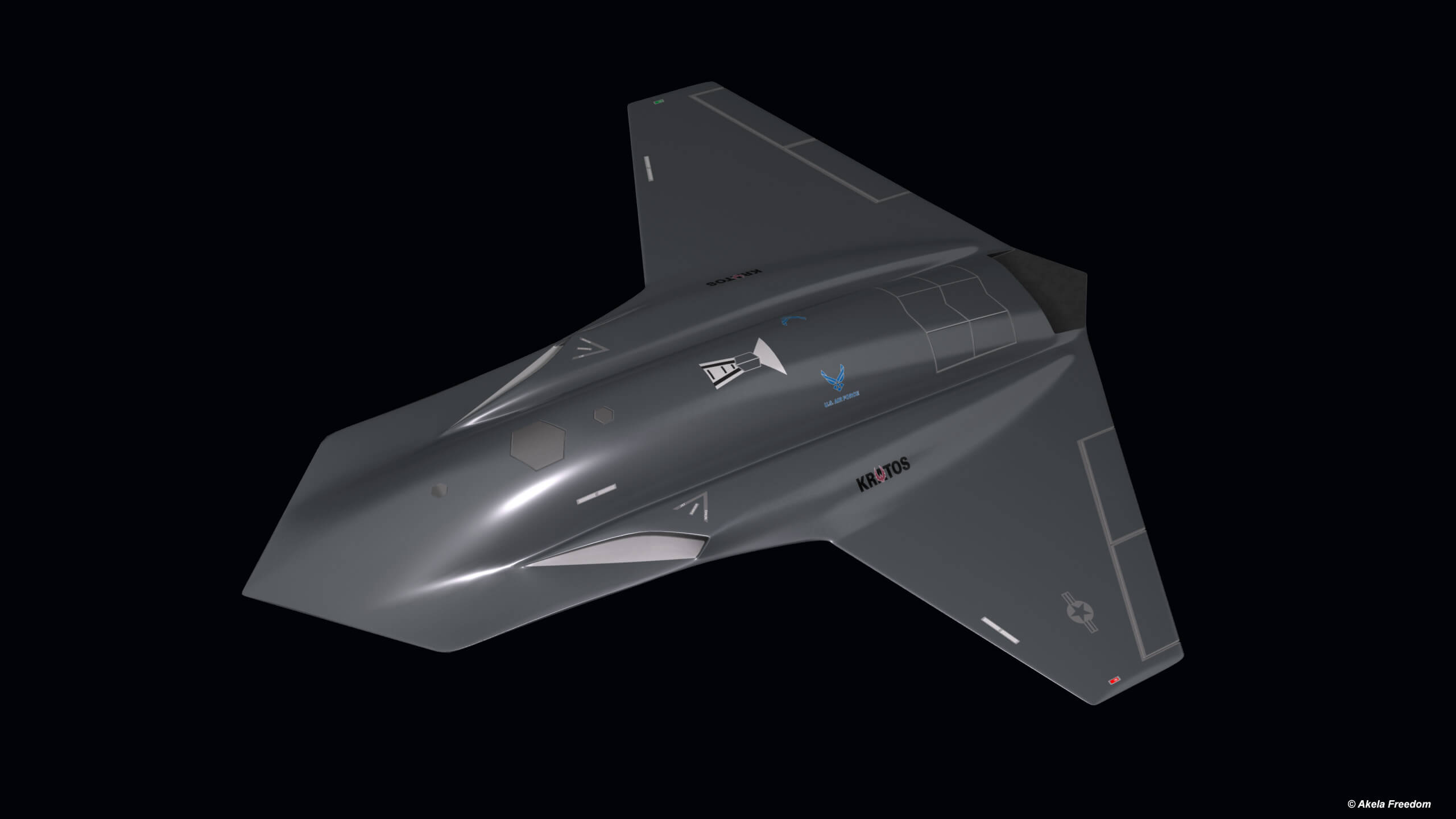 Thanatos UCAV - 3D Model by Akela Freedom