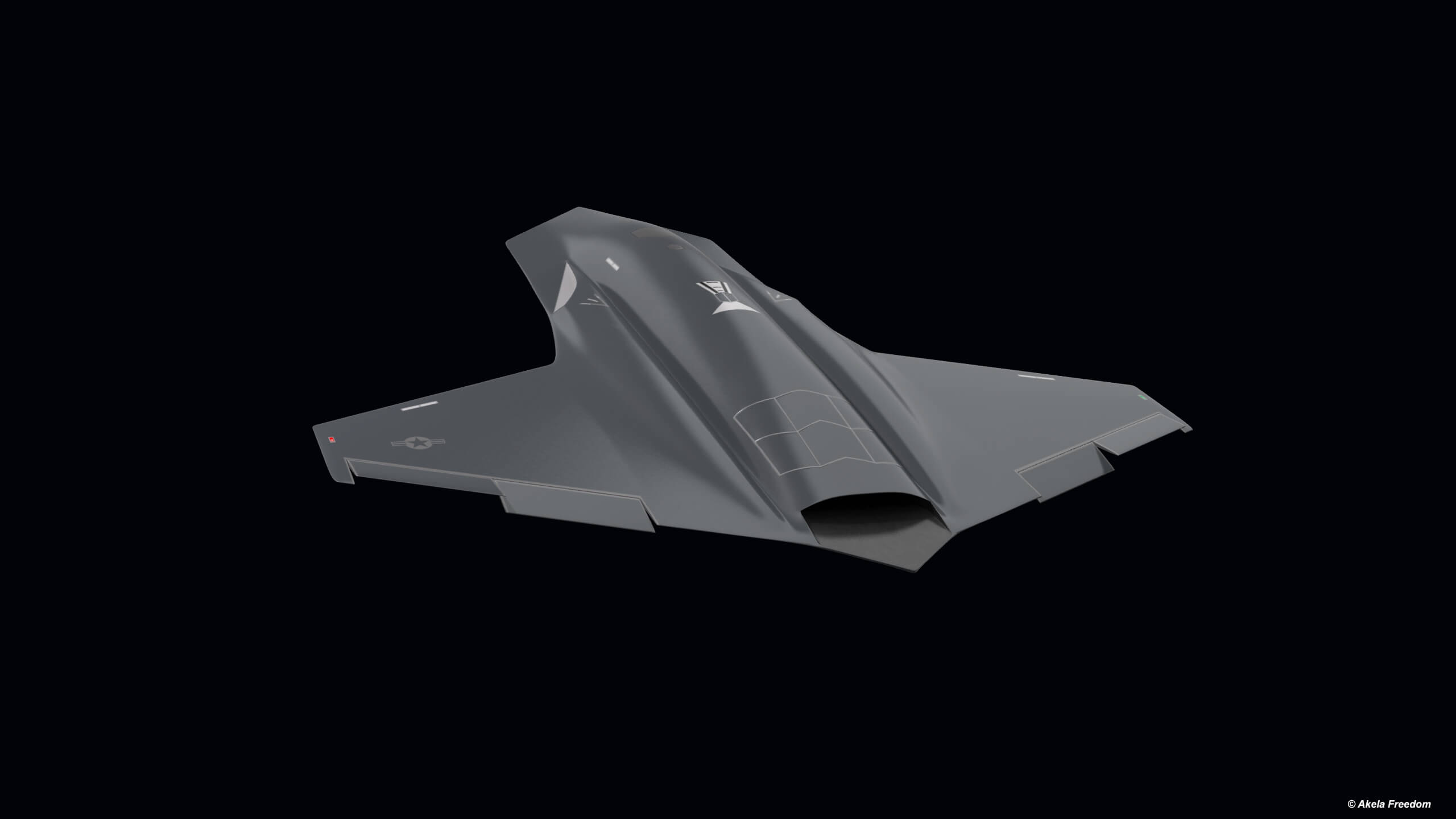 Thanatos UCAV - 3D Model by Akela Freedom
