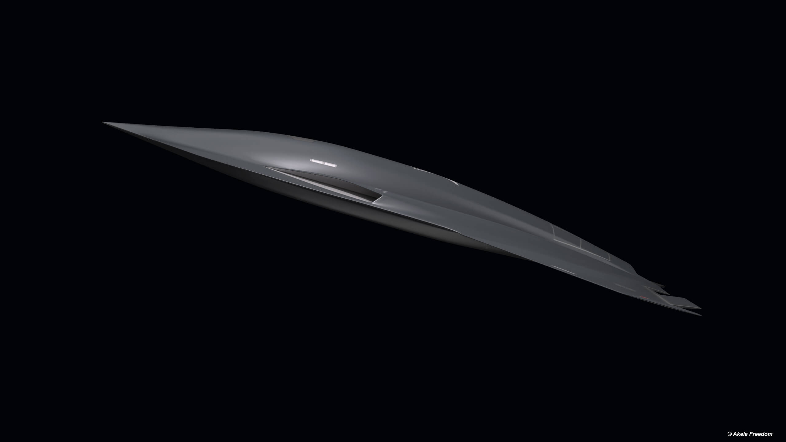 Thanatos UCAV - 3D Model by Akela Freedom