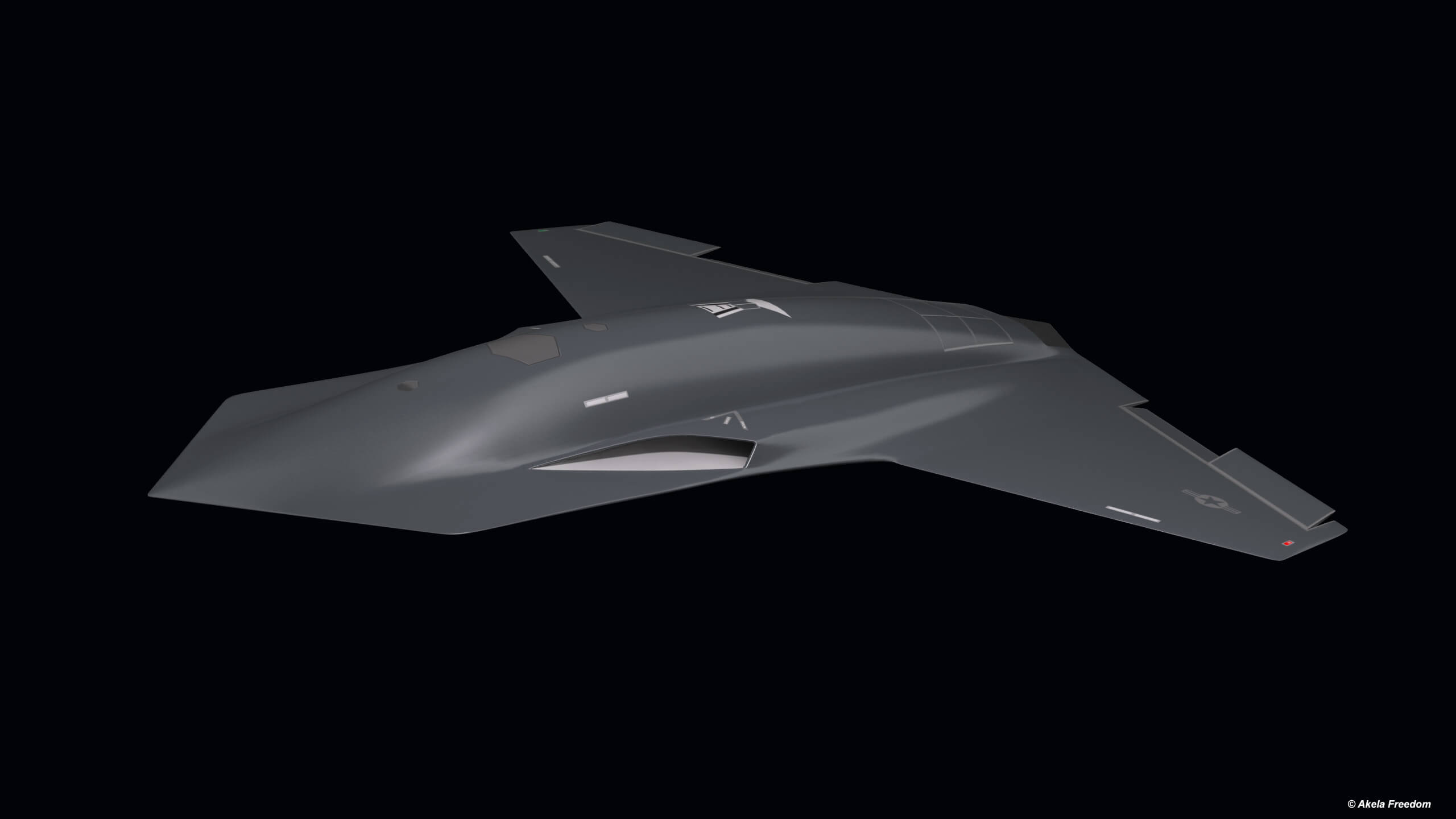 Thanatos UCAV - 3D Model by Akela Freedom