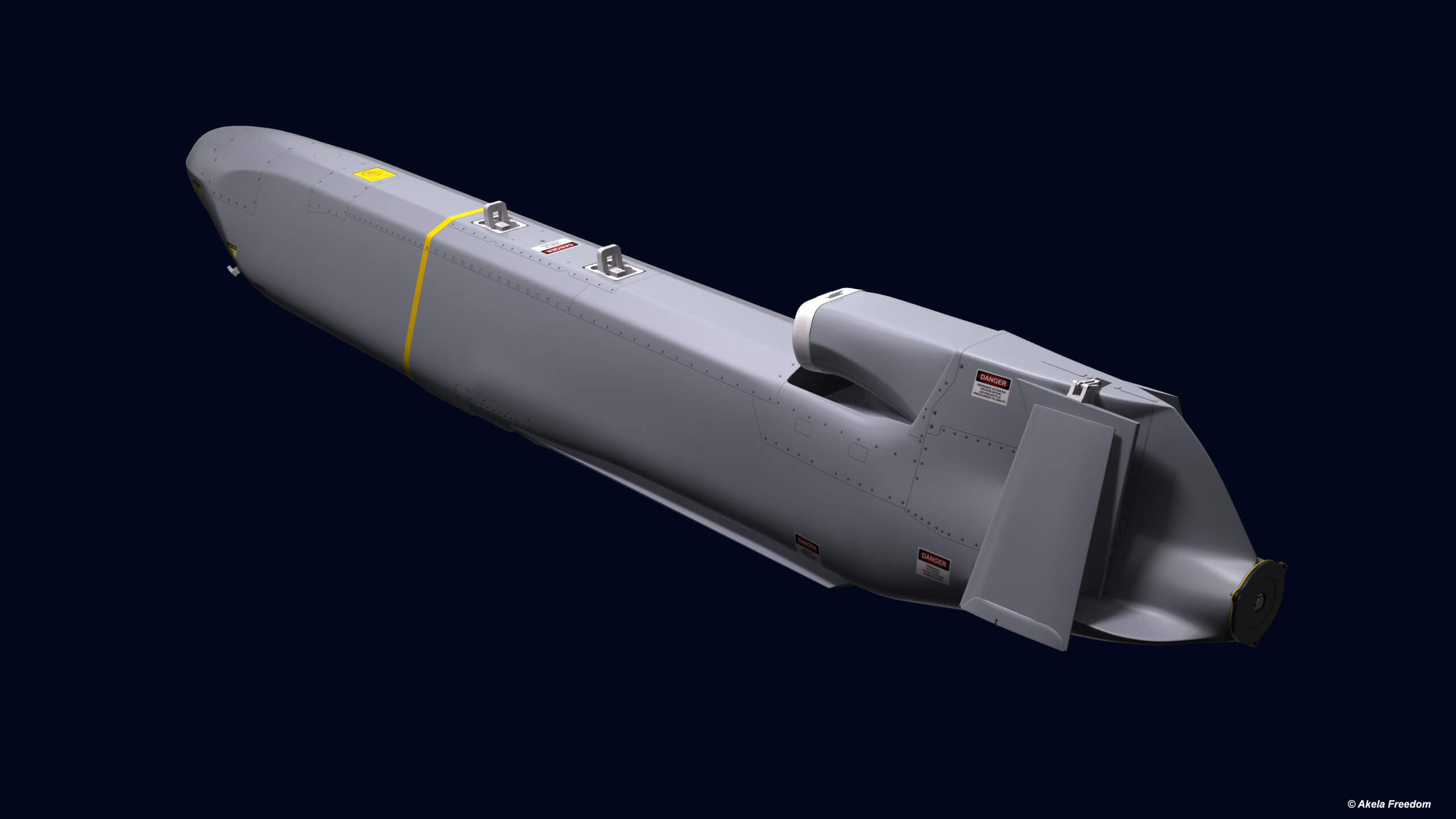 AGM-86B Cruise Missile 3D Model by Akela Freedom