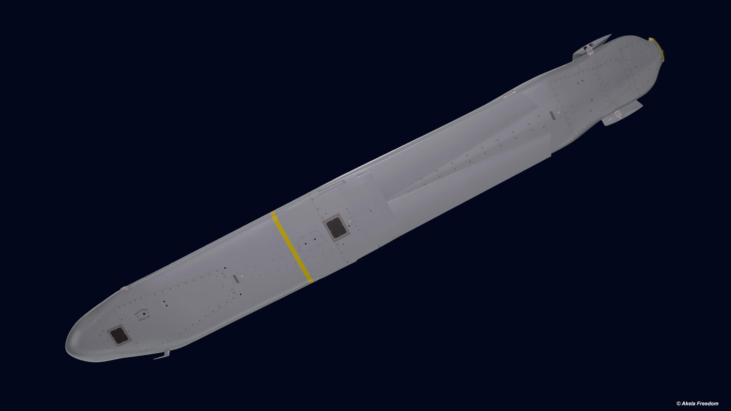 AGM-86B Cruise Missile 3D Model by Akela Freedom