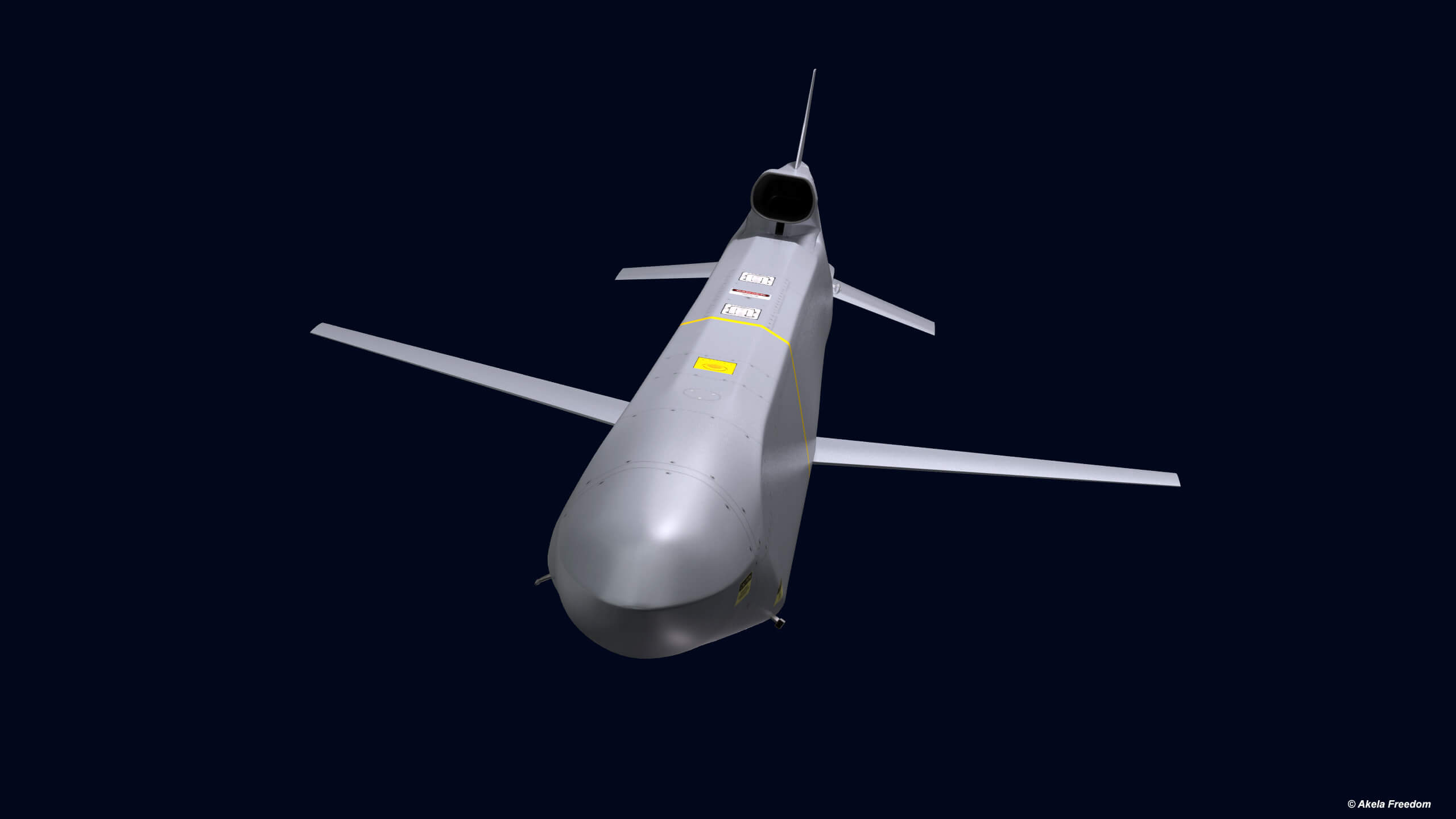 AGM-86B Cruise Missile 3D Model by Akela Freedom