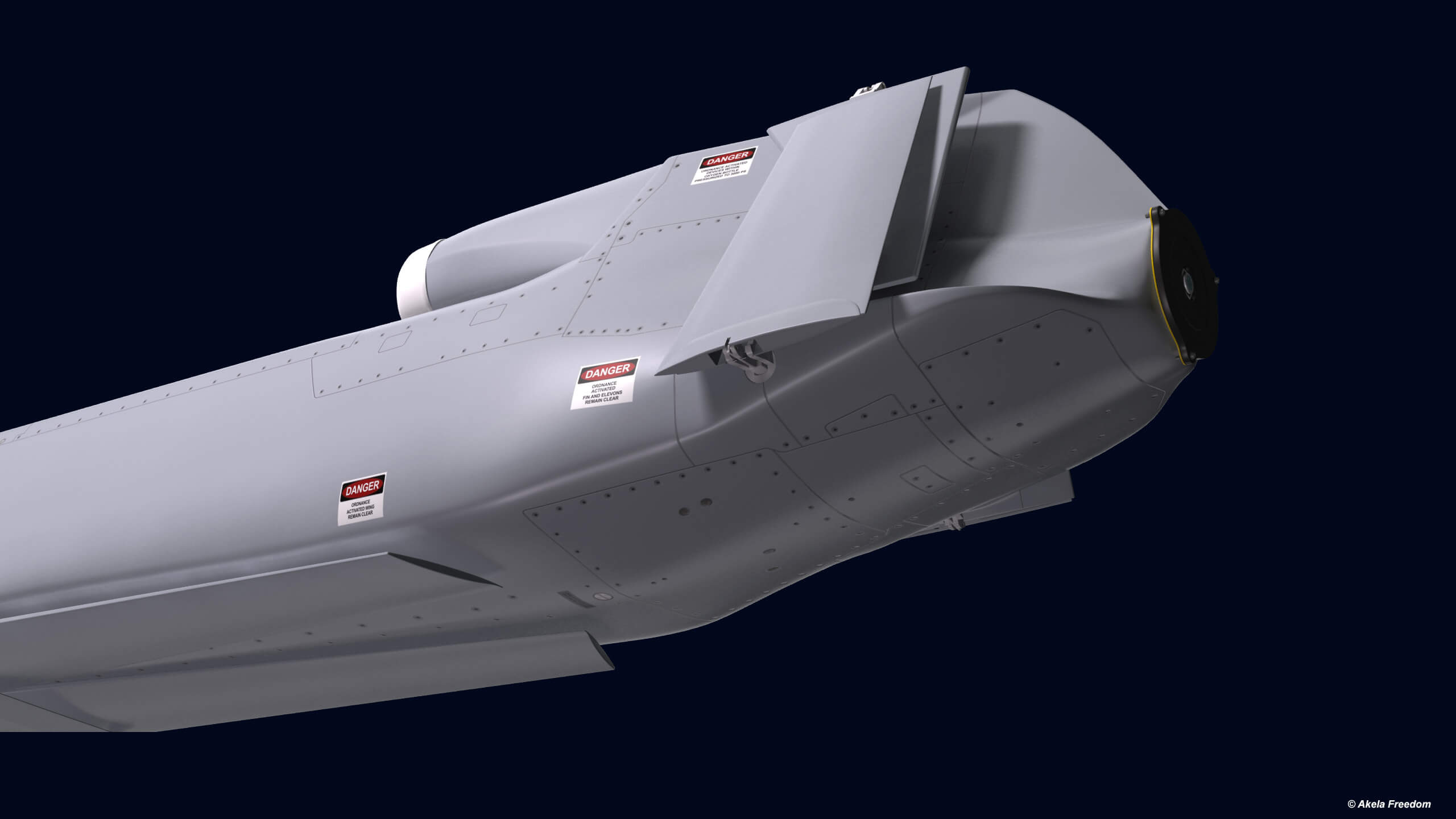 AGM-86B Cruise Missile 3D Model by Akela Freedom