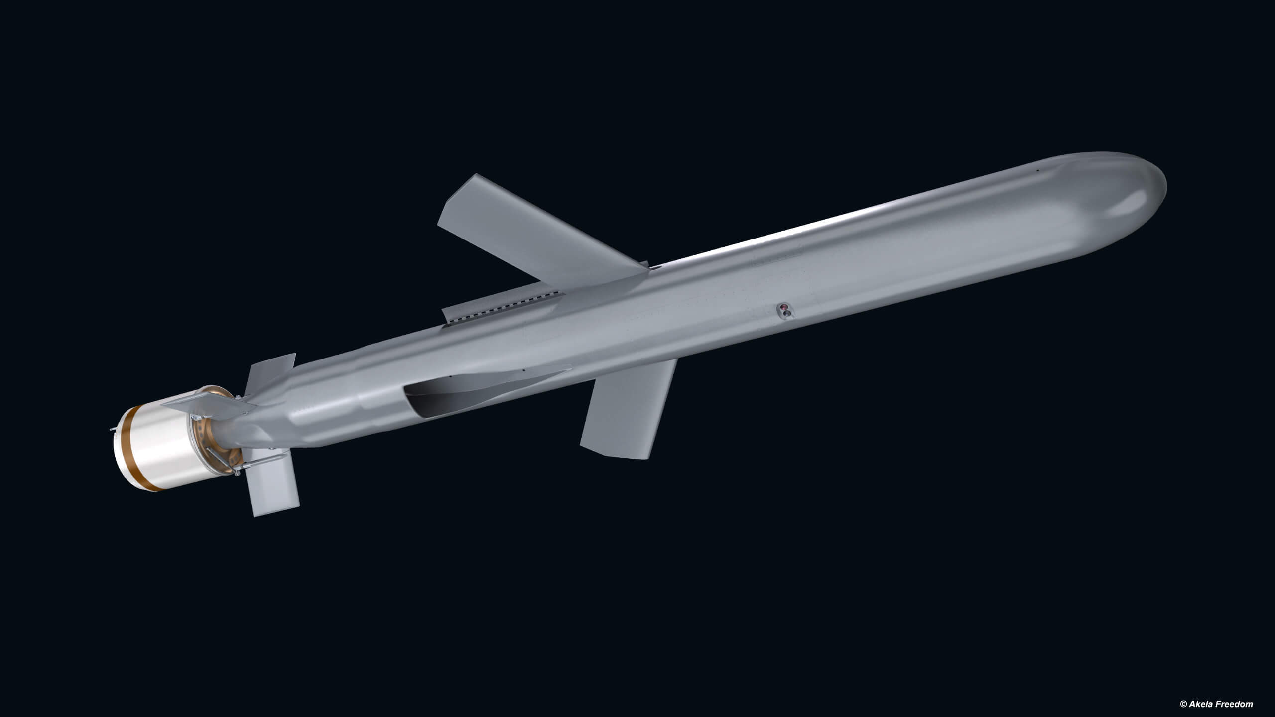 Tomahawk Block V Missile - 3D Model by Akela Freedom