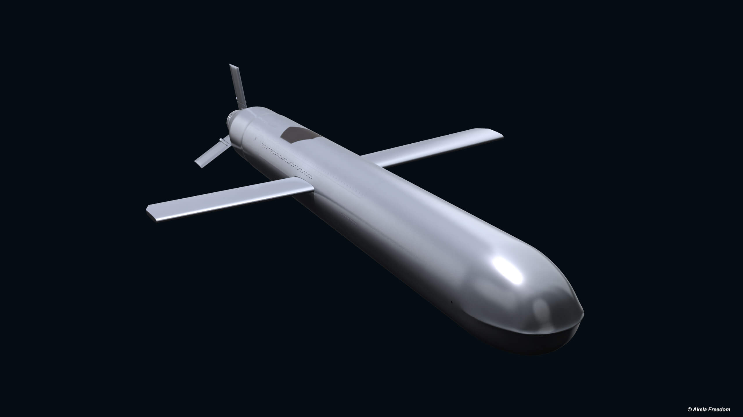 Tomahawk Block V Missile - 3D Model by Akela Freedom