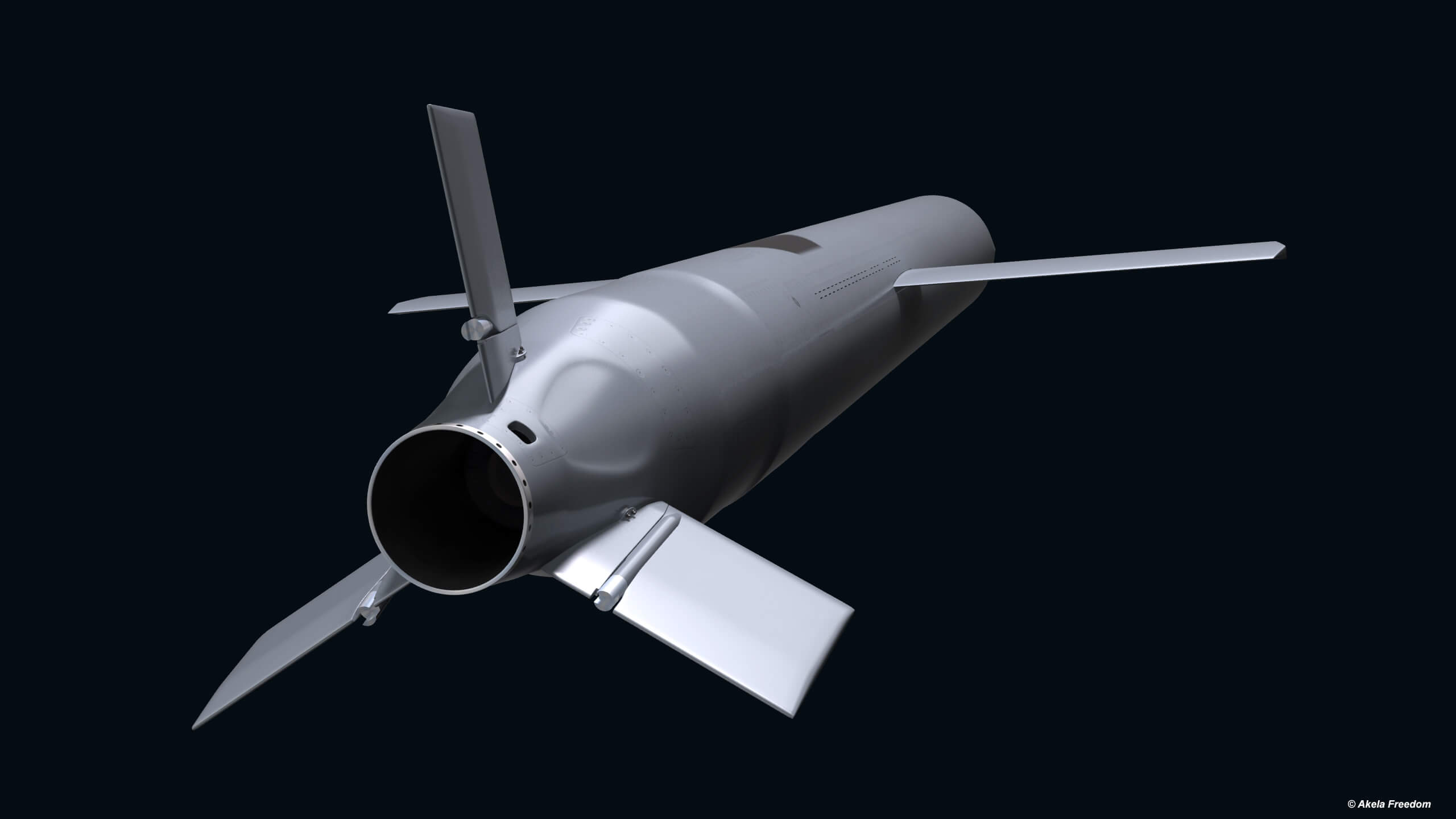Tomahawk Block V Missile - 3D Model by Akela Freedom