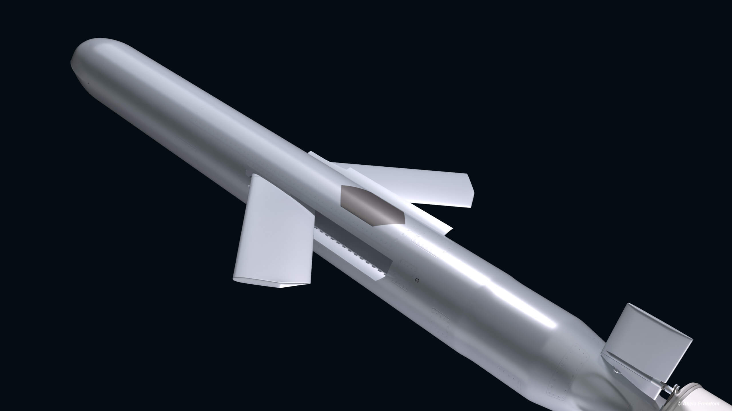 Tomahawk Block V Missile - 3D Model by Akela Freedom