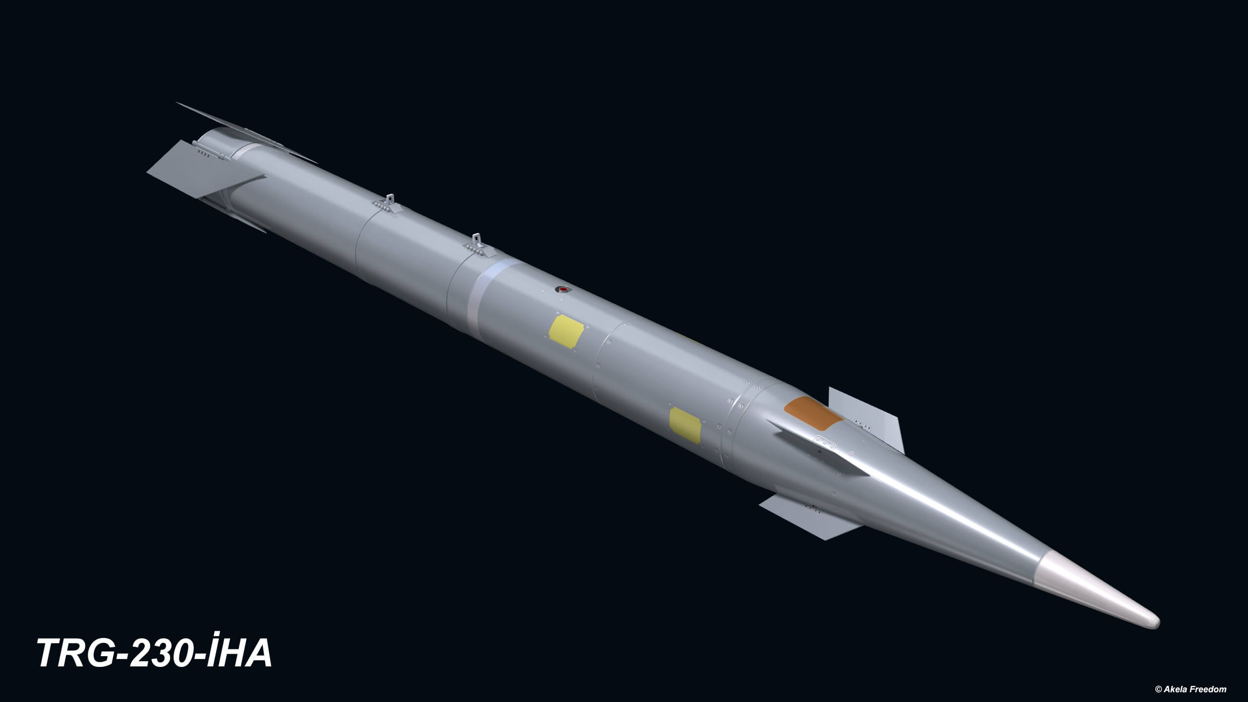 TRG-230 Family of Guided Missiles 3D Model by Akela Freedom