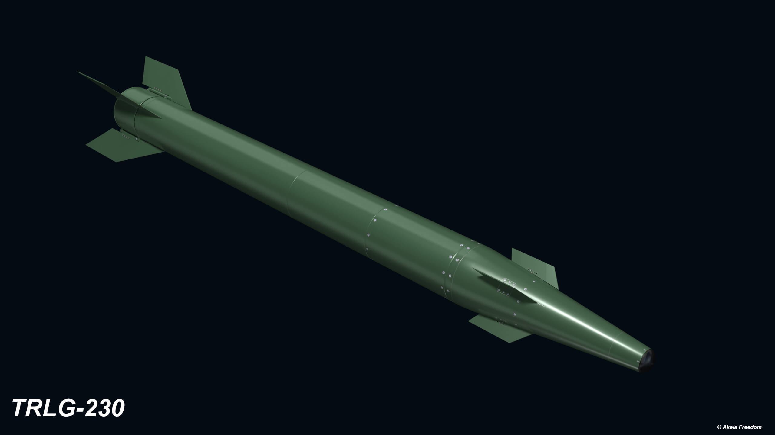 TRG-230 Family of Guided Missiles 3D Model by Akela Freedom