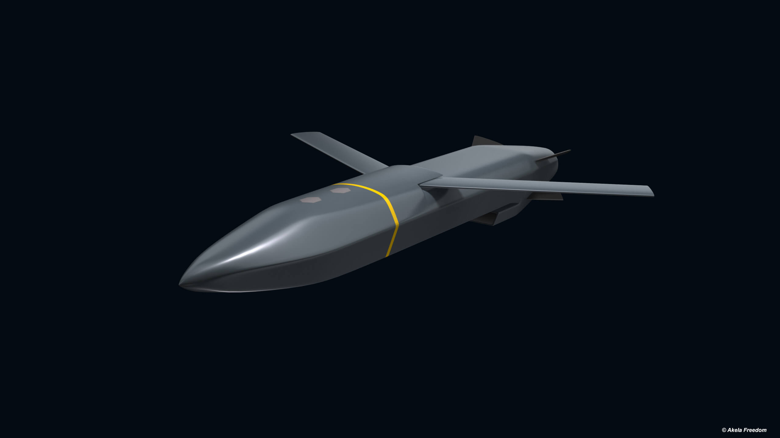 Type 12 Surface-To-Ship Missile 3D Model by Akela Freedom
