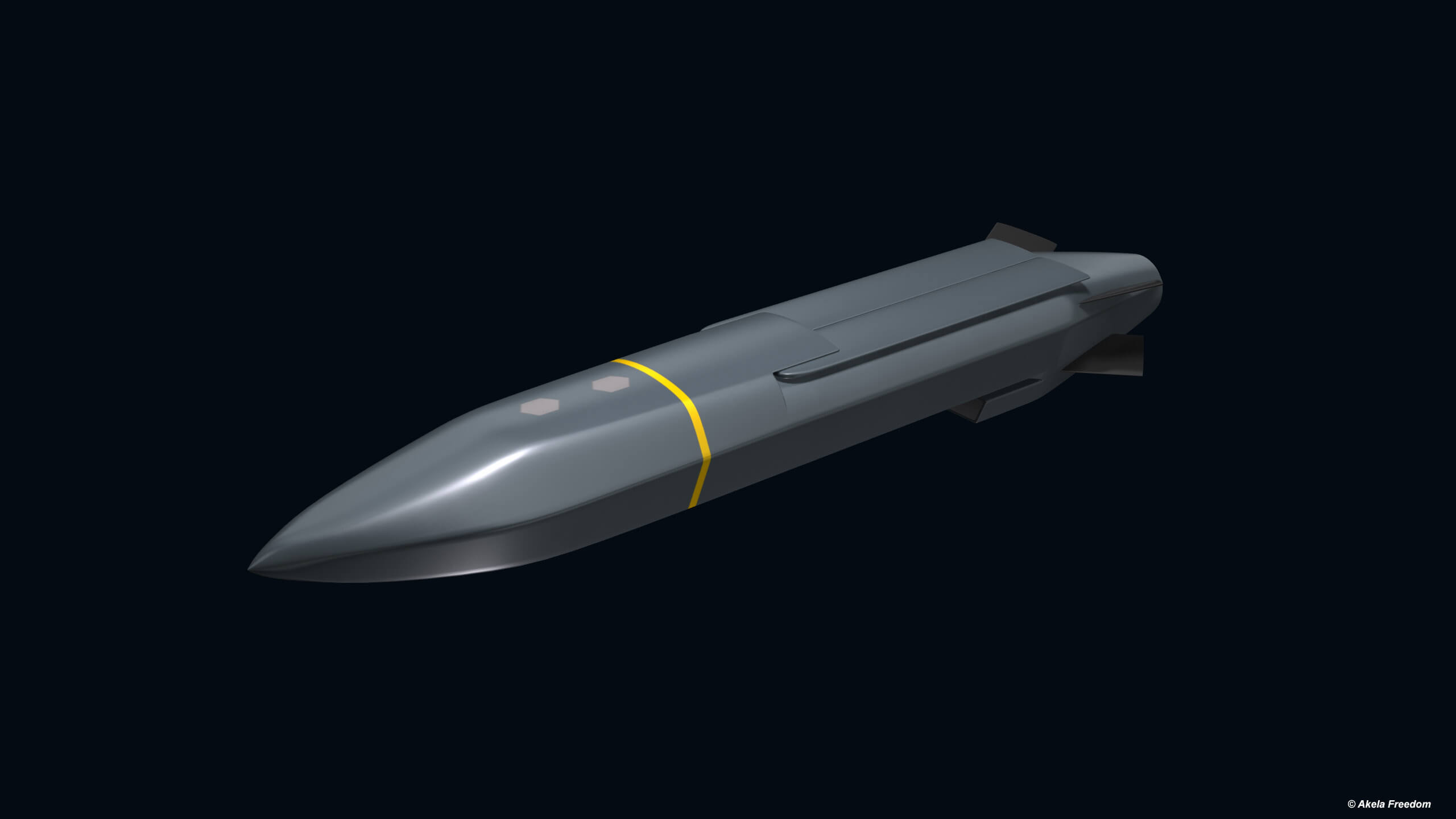 Type 12 Surface-To-Ship Missile 3D Model by Akela Freedom
