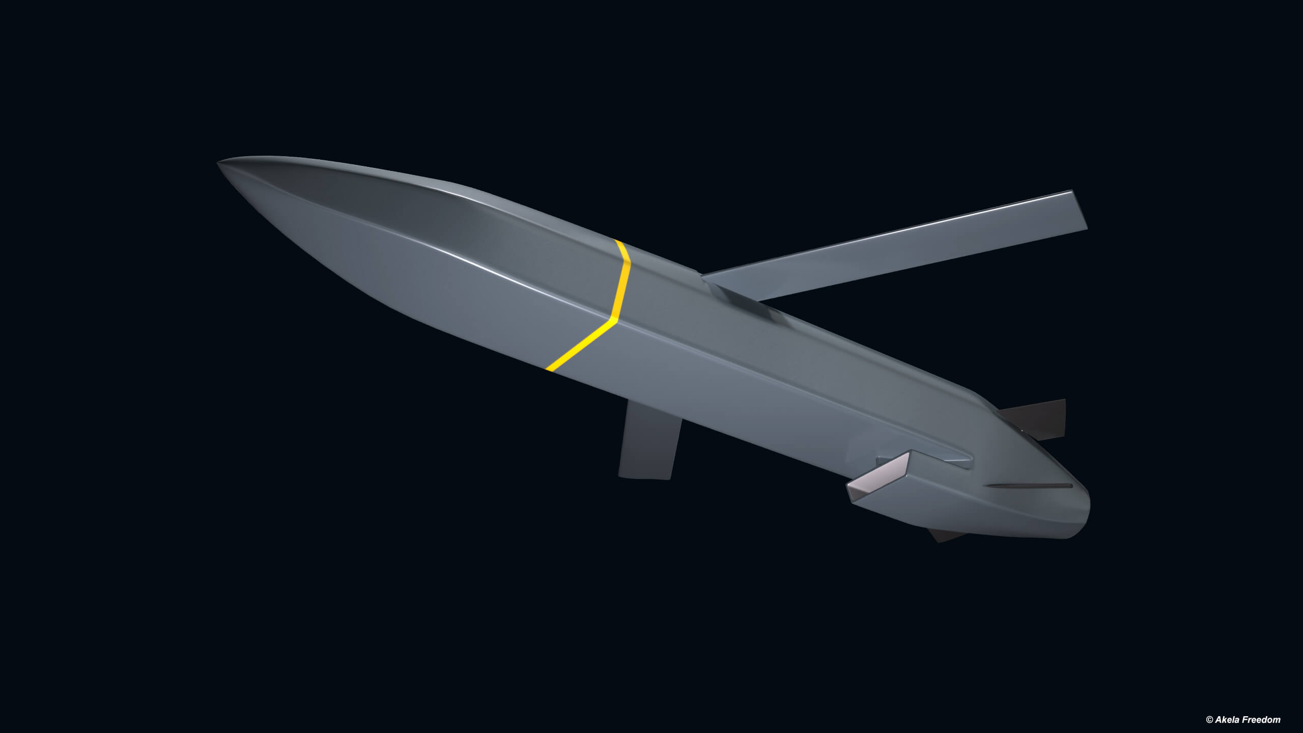 Type 12 Surface-To-Ship Missile 3D Model by Akela Freedom