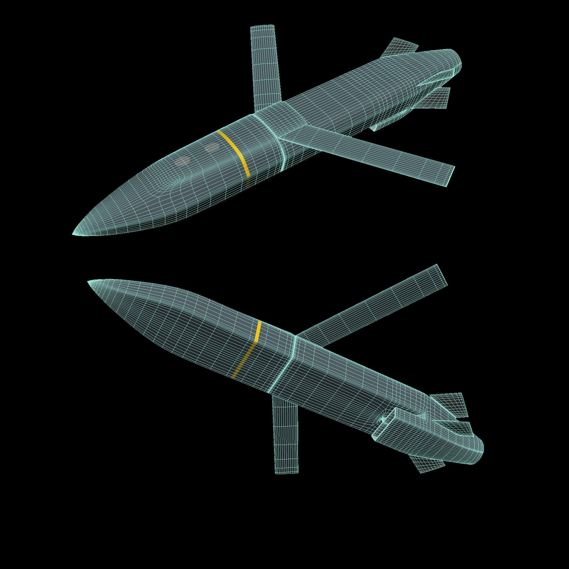 Type 12 Surface-To-Ship Missile 3D Model by Akela Freedom