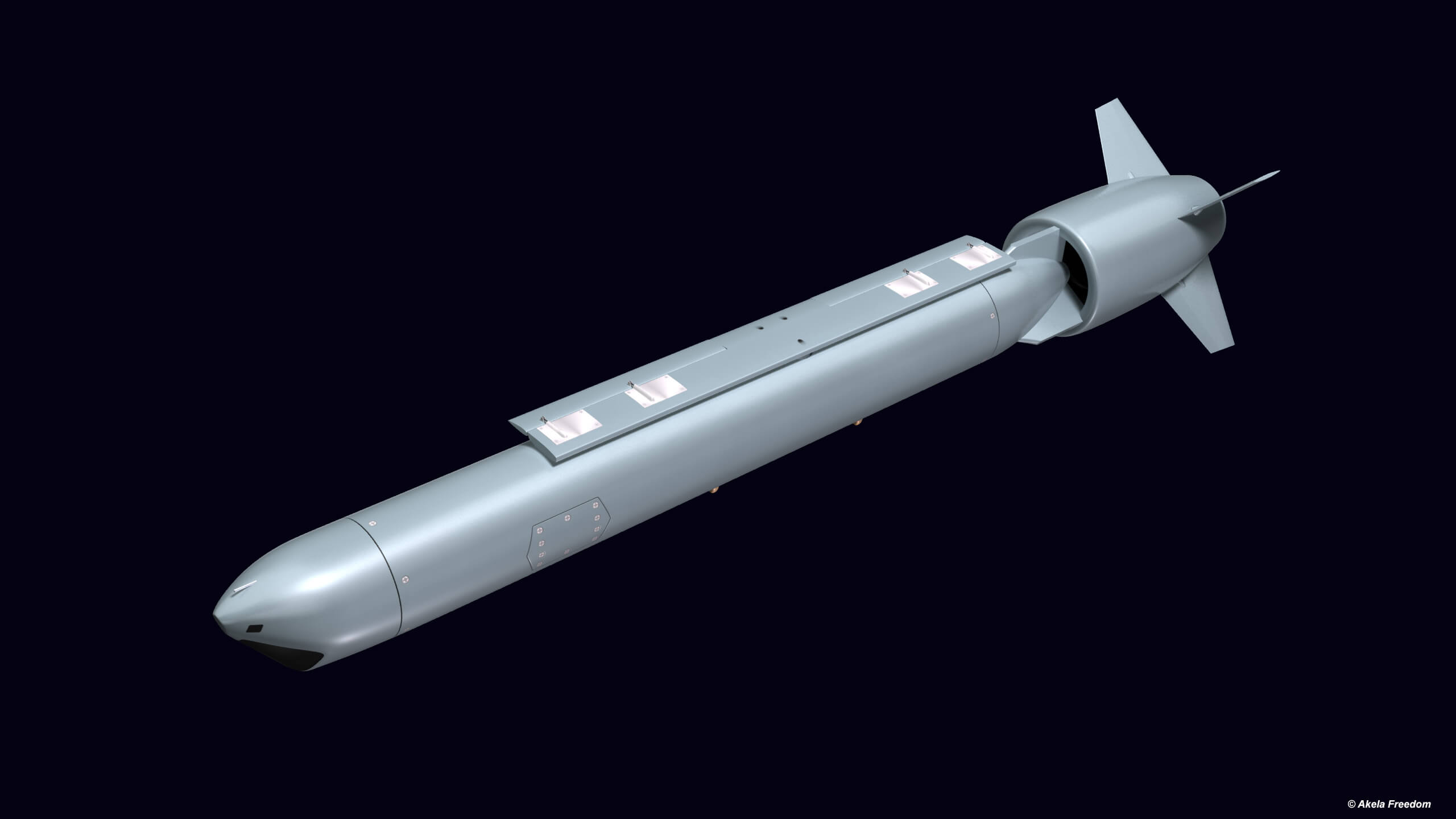 Wind Demon Missile - 3D Model by Akela Freedom