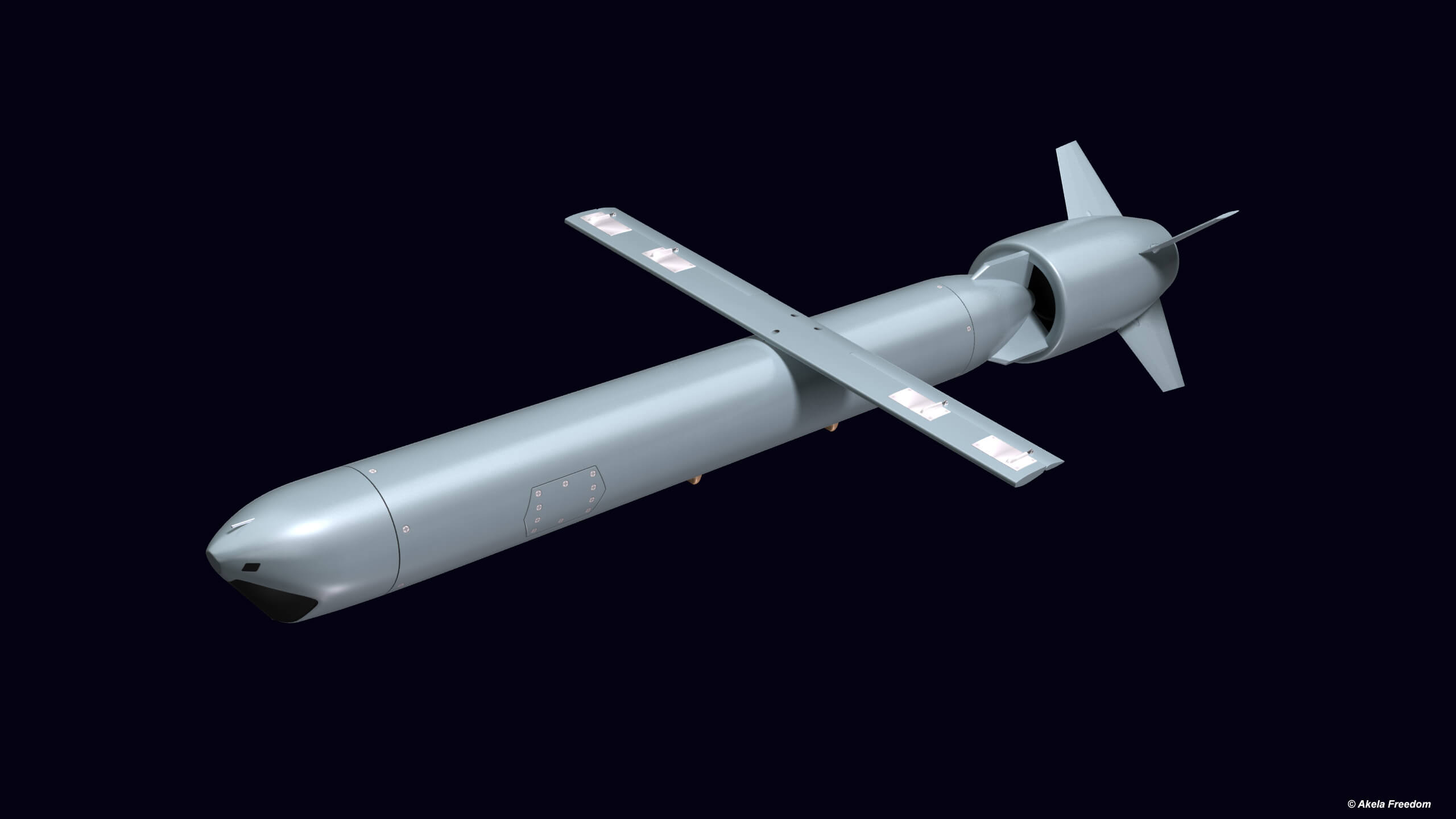Wind Demon Missile - 3D Model by Akela Freedom