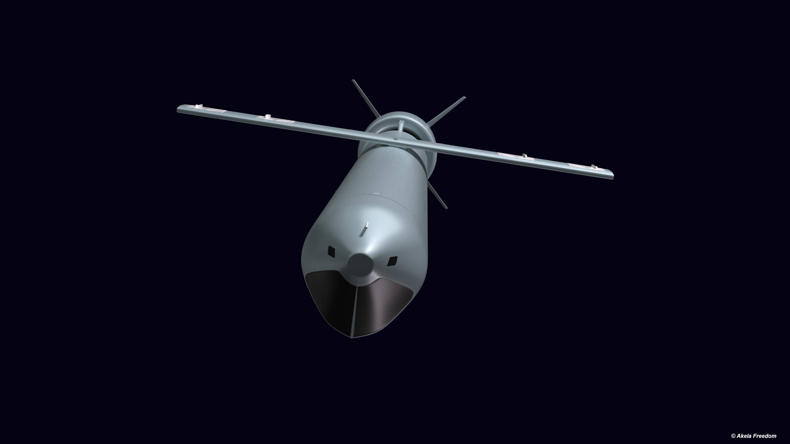 Wind Demon Missile - 3D Model by Akela Freedom