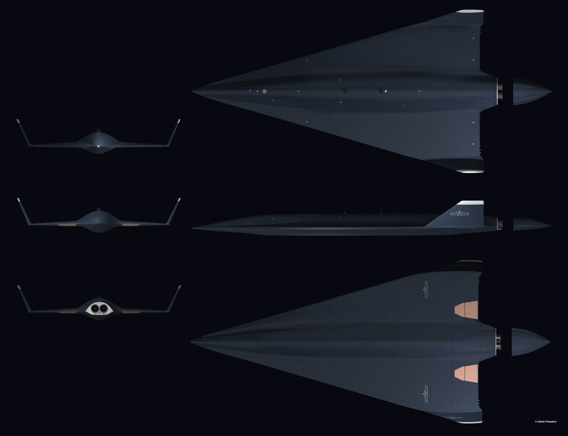 WZ-8 UAV 3D Model by Akela Freedom