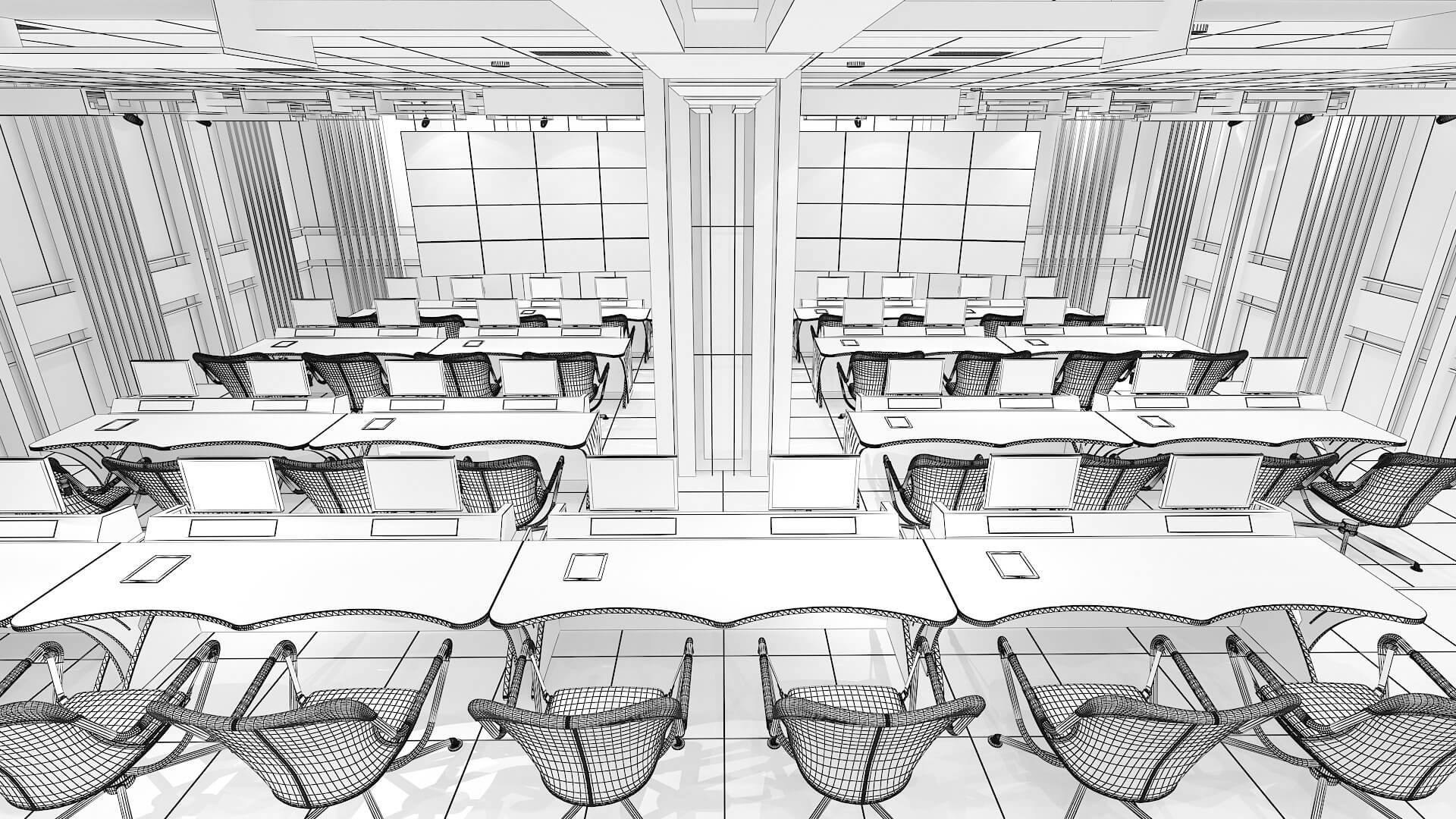 TV Studio Control Room 1 - 3D Model by akerstudio