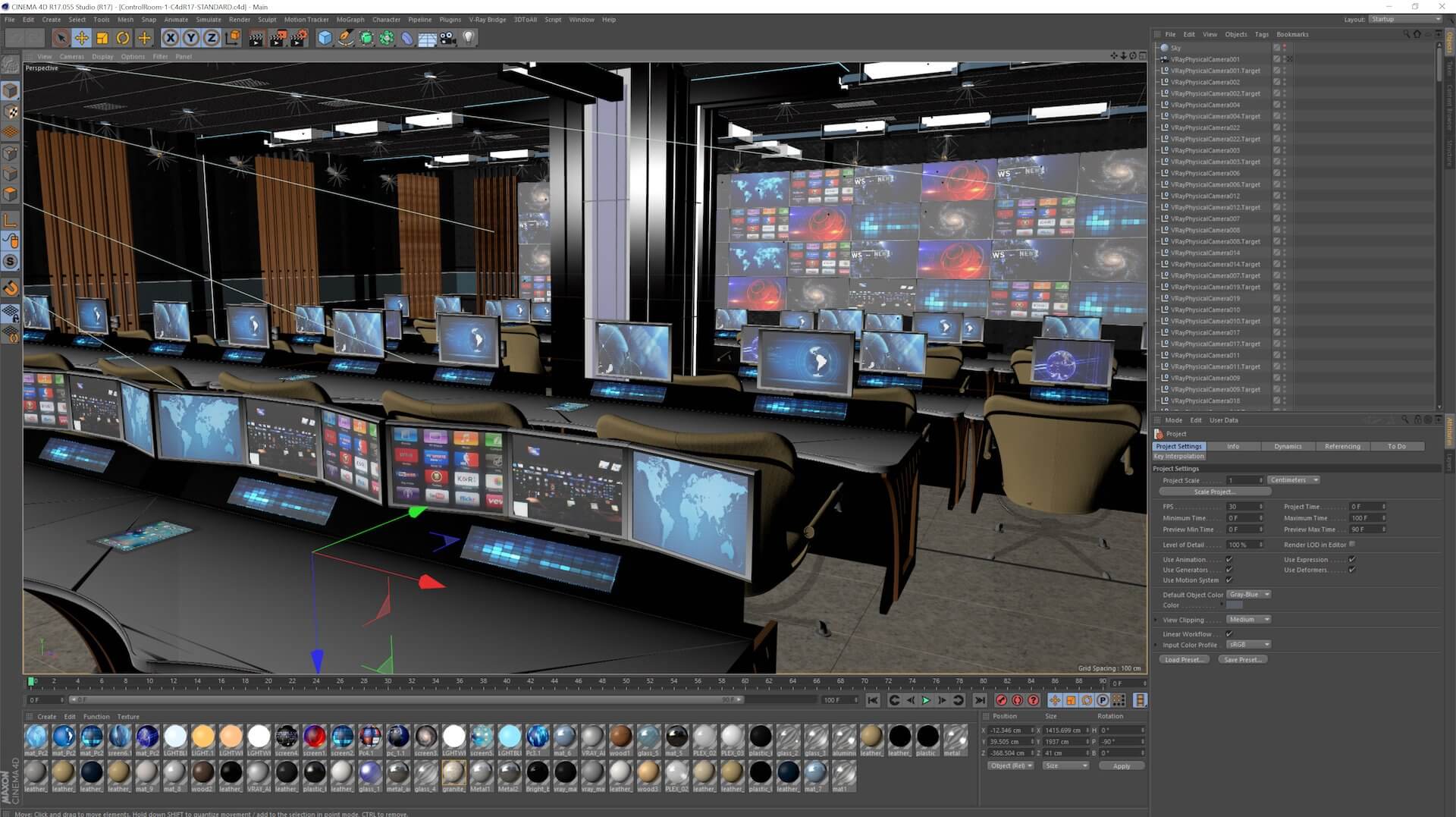 TV Studio Control Room 1 - 3D Model by akerstudio