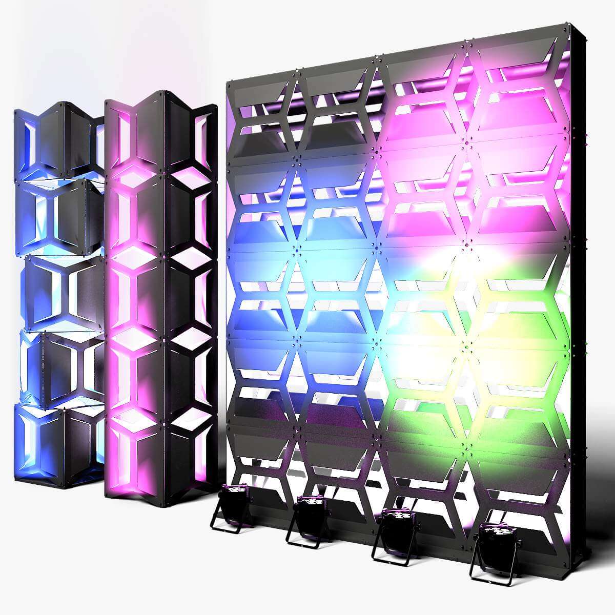Stage Decor 19 Modular Wall Column - 3D Model by akerstudio