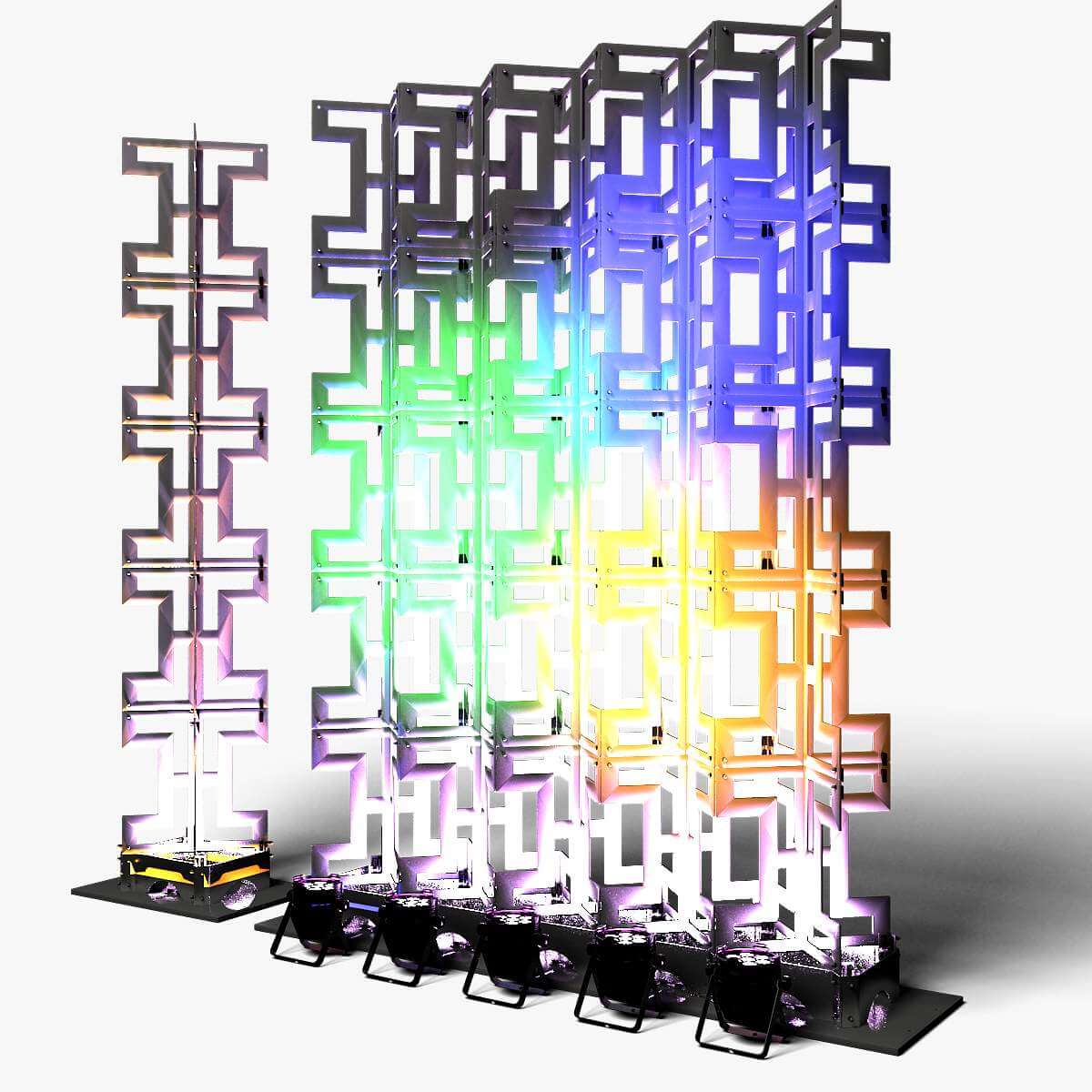 Stage Decor 26 Modular Wall Column - 3D Model by akerstudio