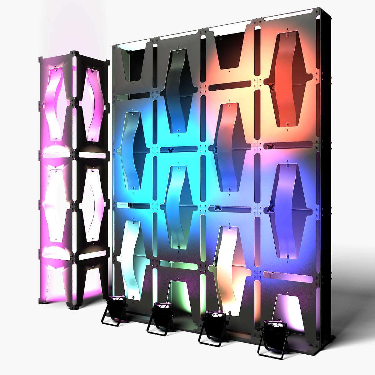 Stage Decor 35 Modular Wall Column - 3D Model by akerstudio