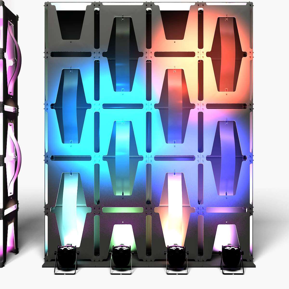 Stage Decor 35 Modular Wall Column - 3D Model by akerstudio