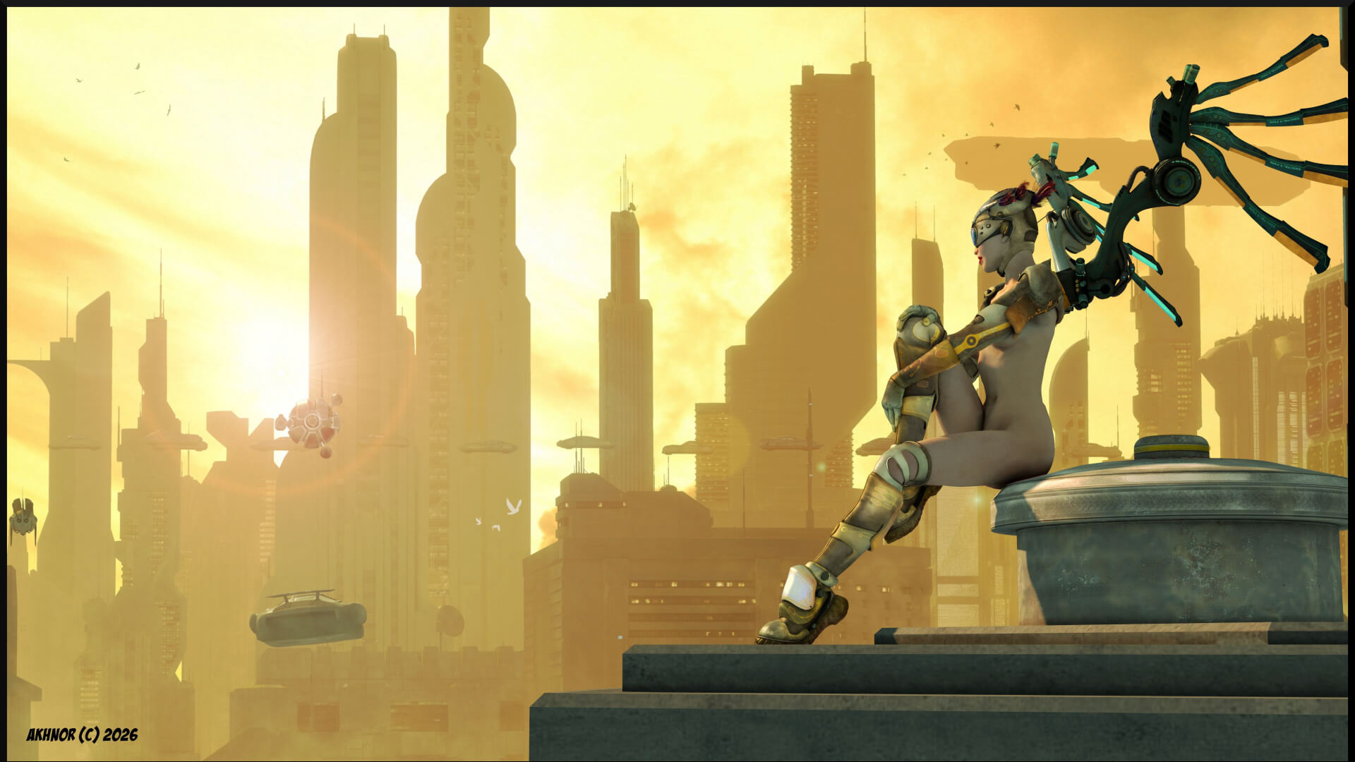 Listen to the City Noise by Akhnor | RenderHub Wallpapers