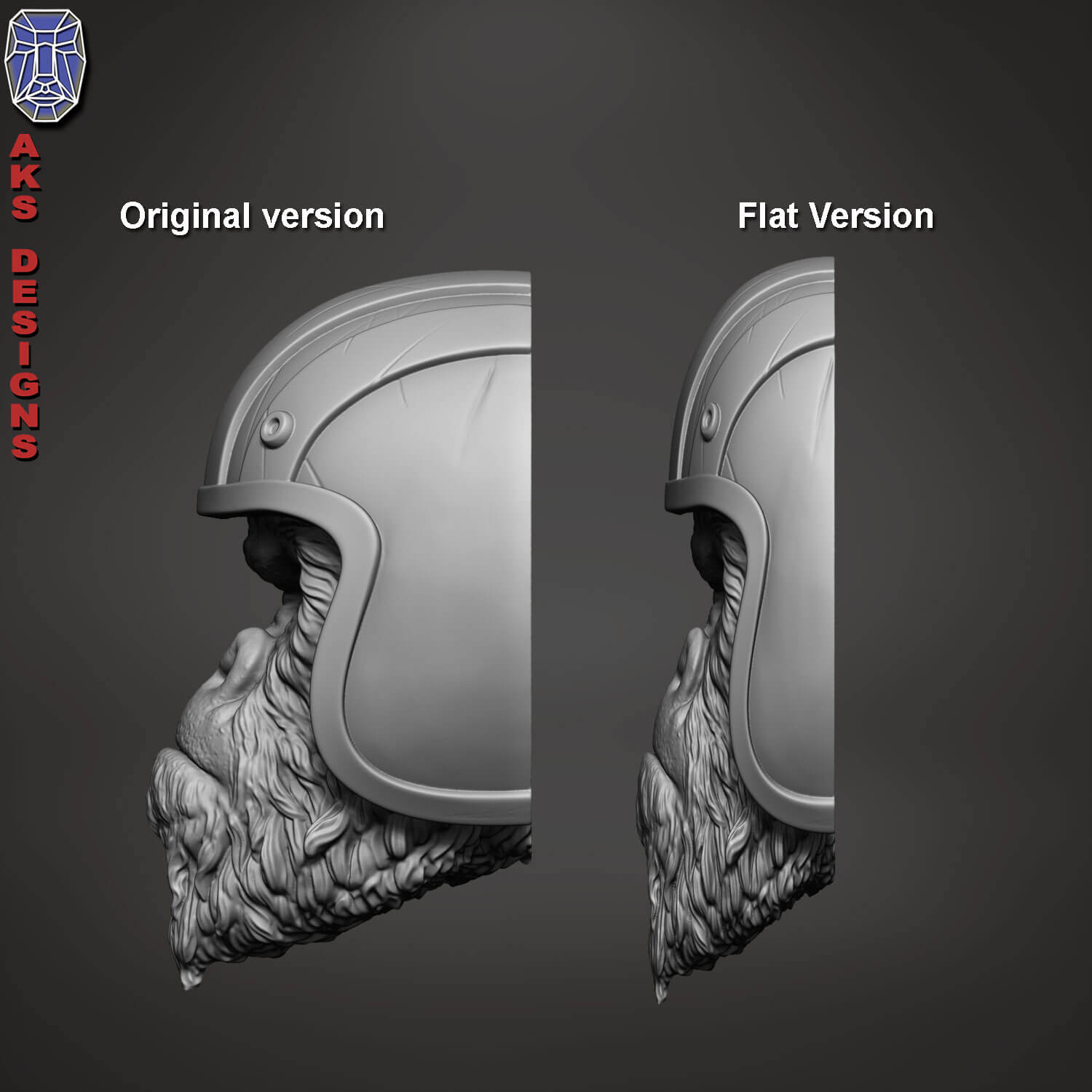 Biker Guerilla 1 Wall Mount Relief - 3D Model by AKS designs