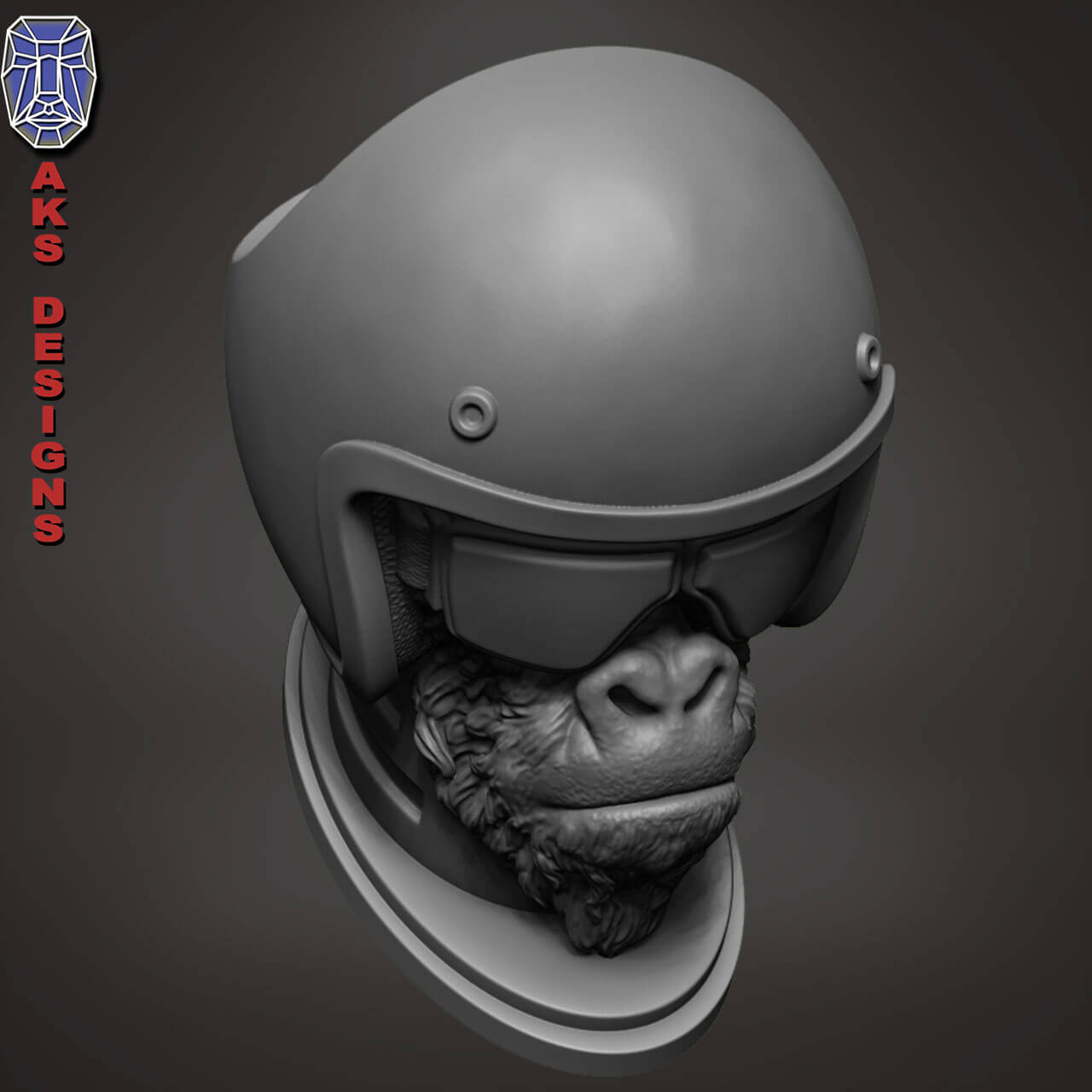Biker Guerilla 2 Penstand - 3D Model by AKS designs