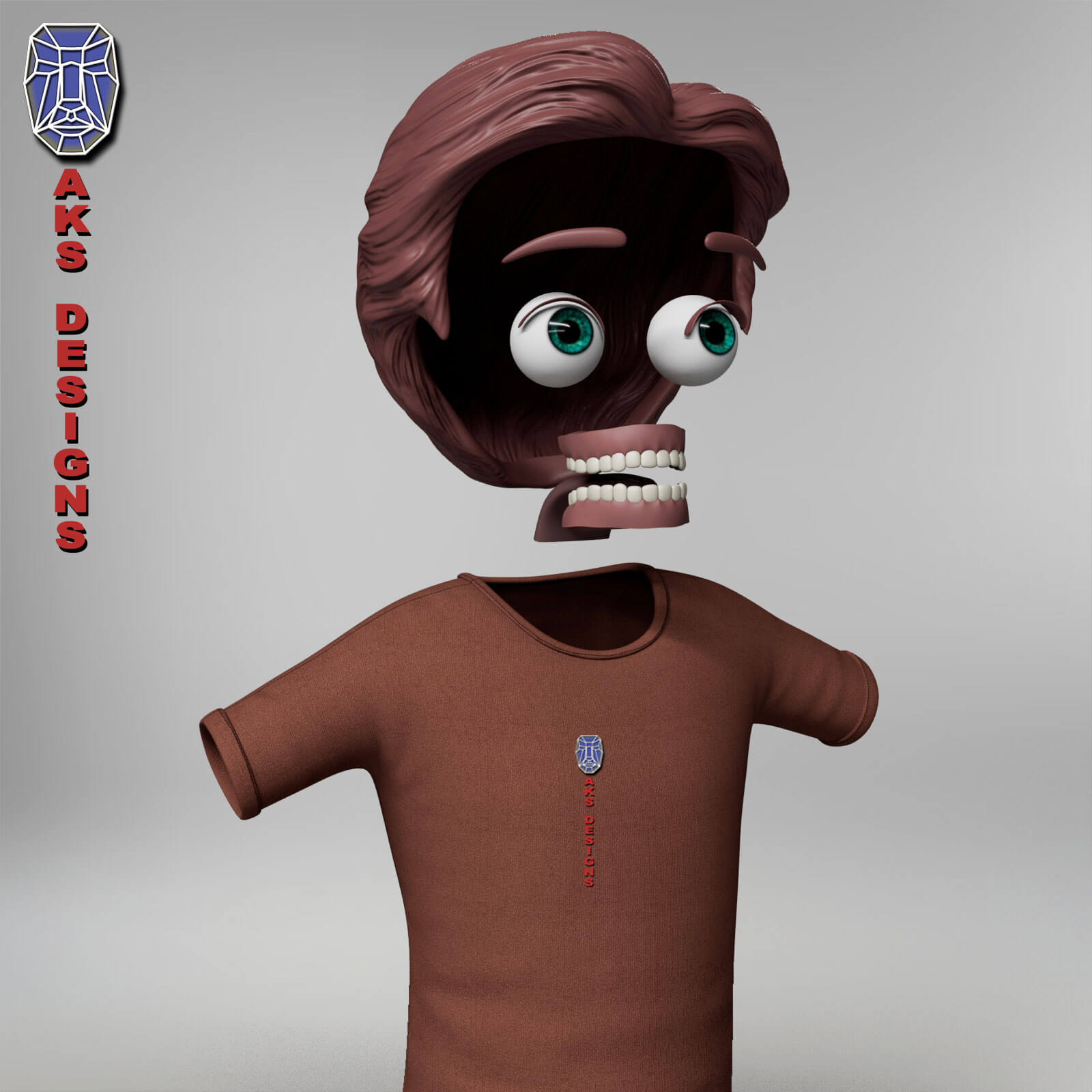Cartoon Boy 4 - 3D Model by AKS designs
