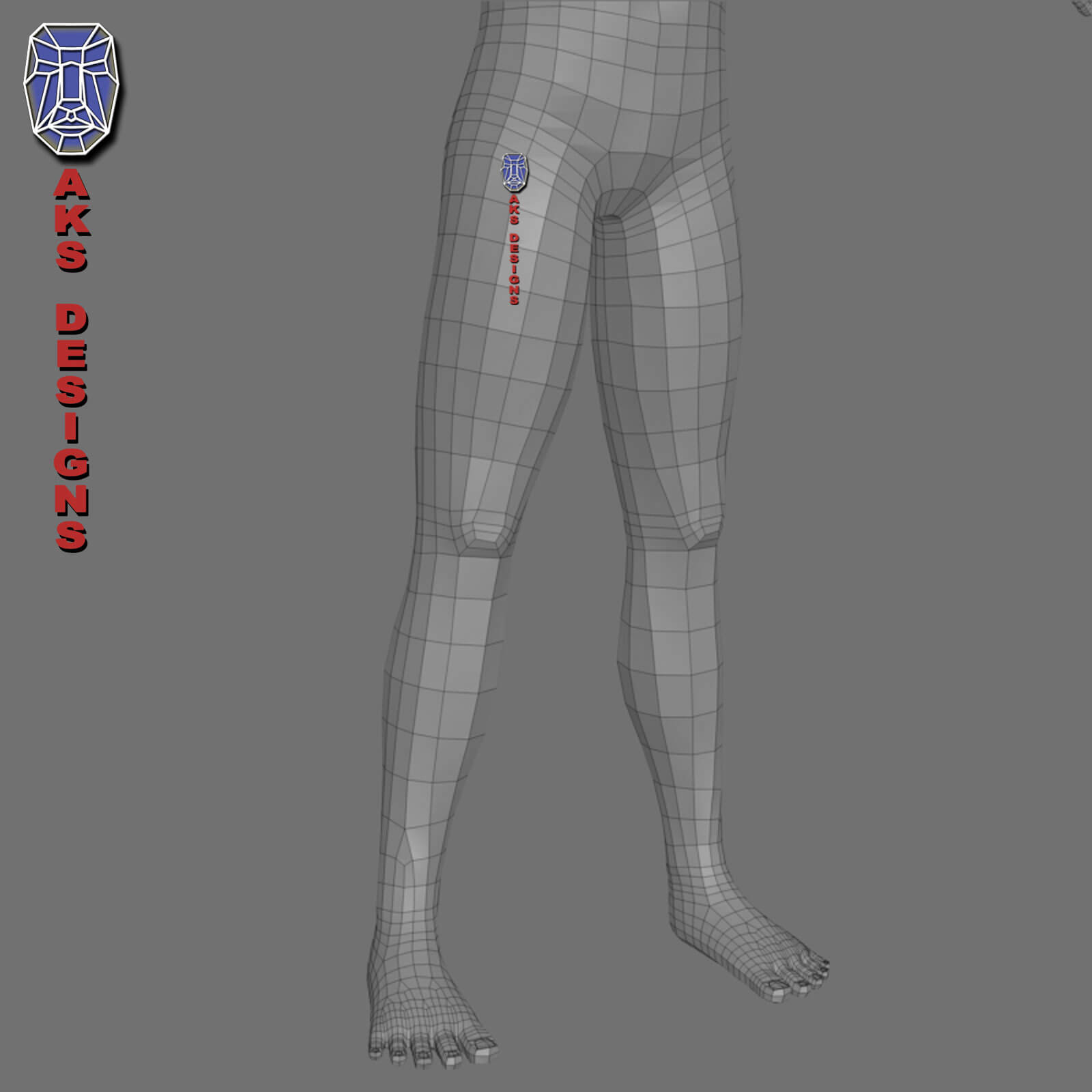 Cartoon Boy Body V6 - 3D Model by AKS designs