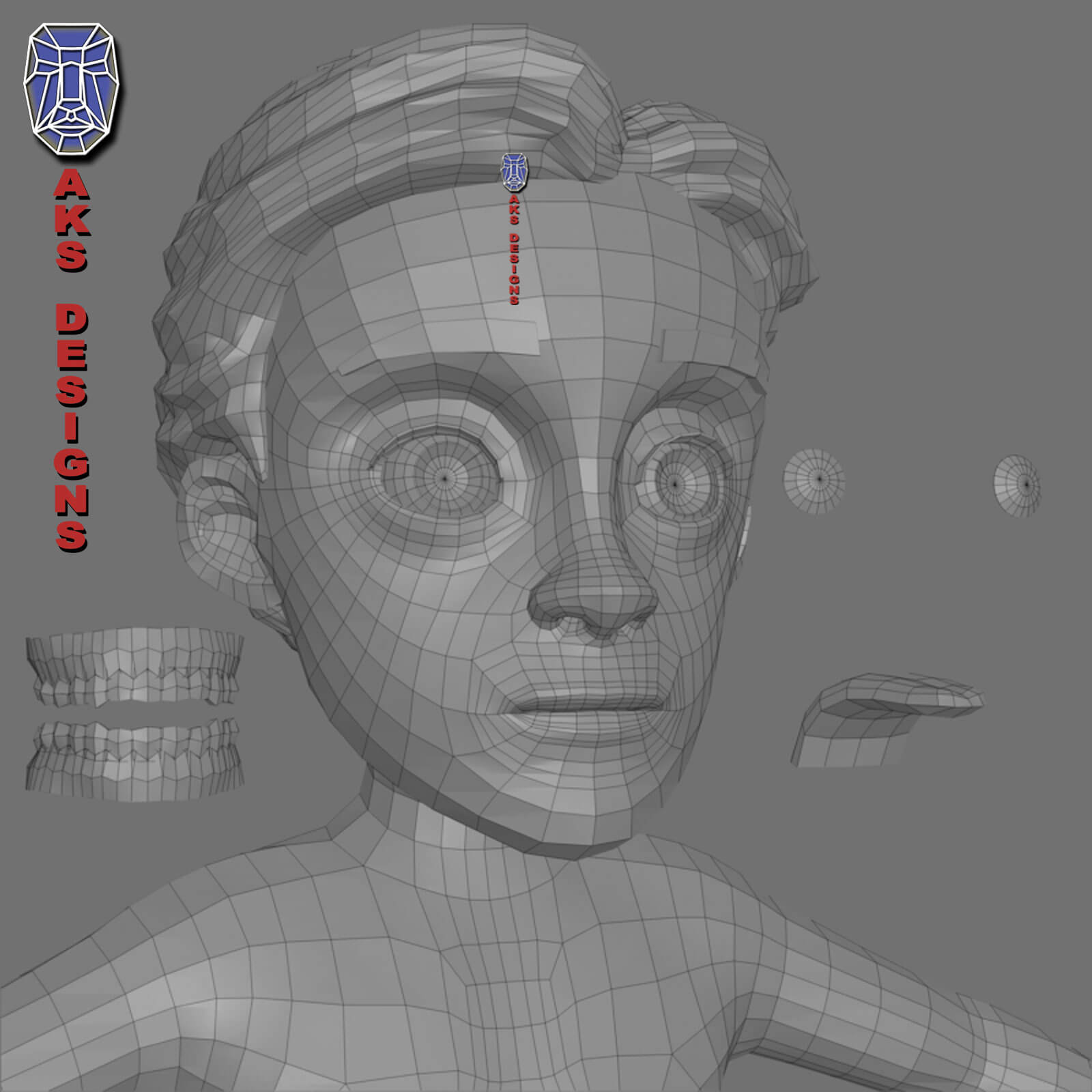 Cartoon Boy Body V6 - 3D Model by AKS designs