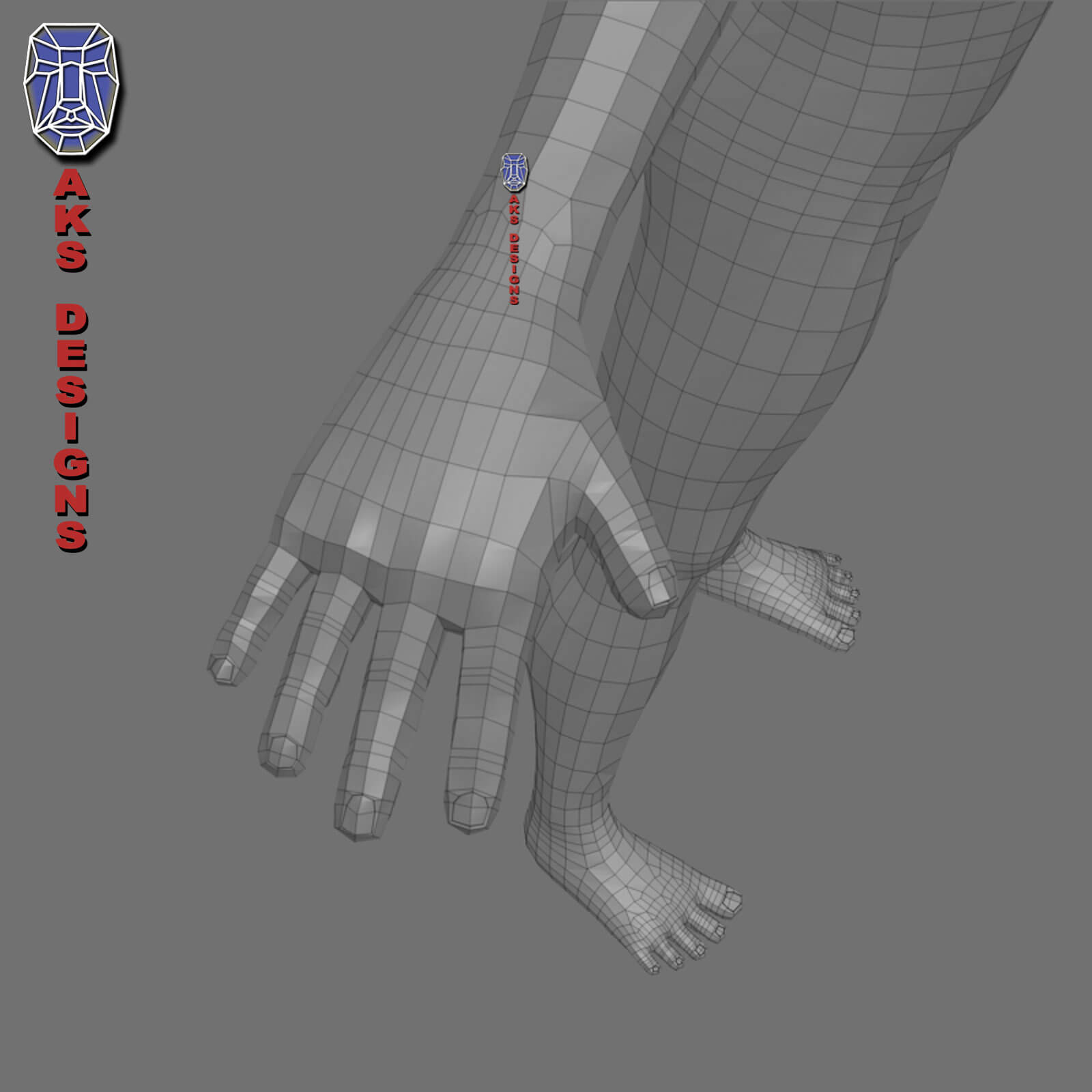 Cartoon Boy Body V6 - 3D Model by AKS designs