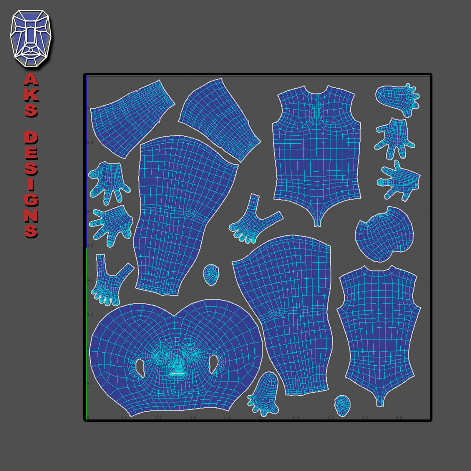 Cartoon Boy Body V6 - 3D Model by AKS designs