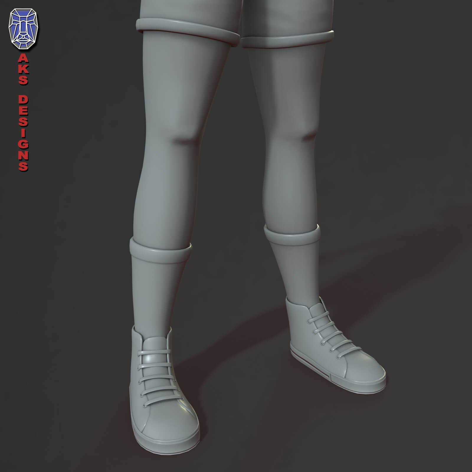 Cartoon Boy V4 Base Mesh - Free 3D Model by AKS designs