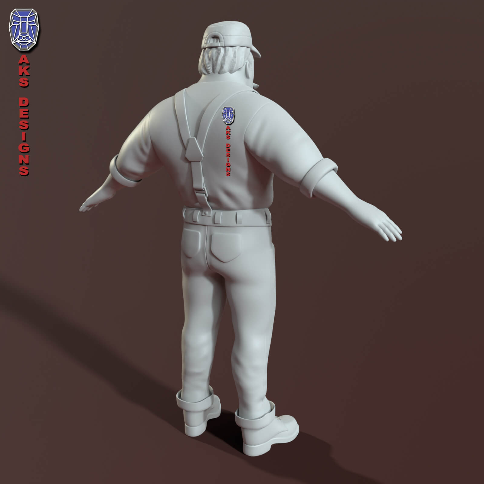 Cartoon Old Men V3 Base Mesh - 3D Model by AKS designs
