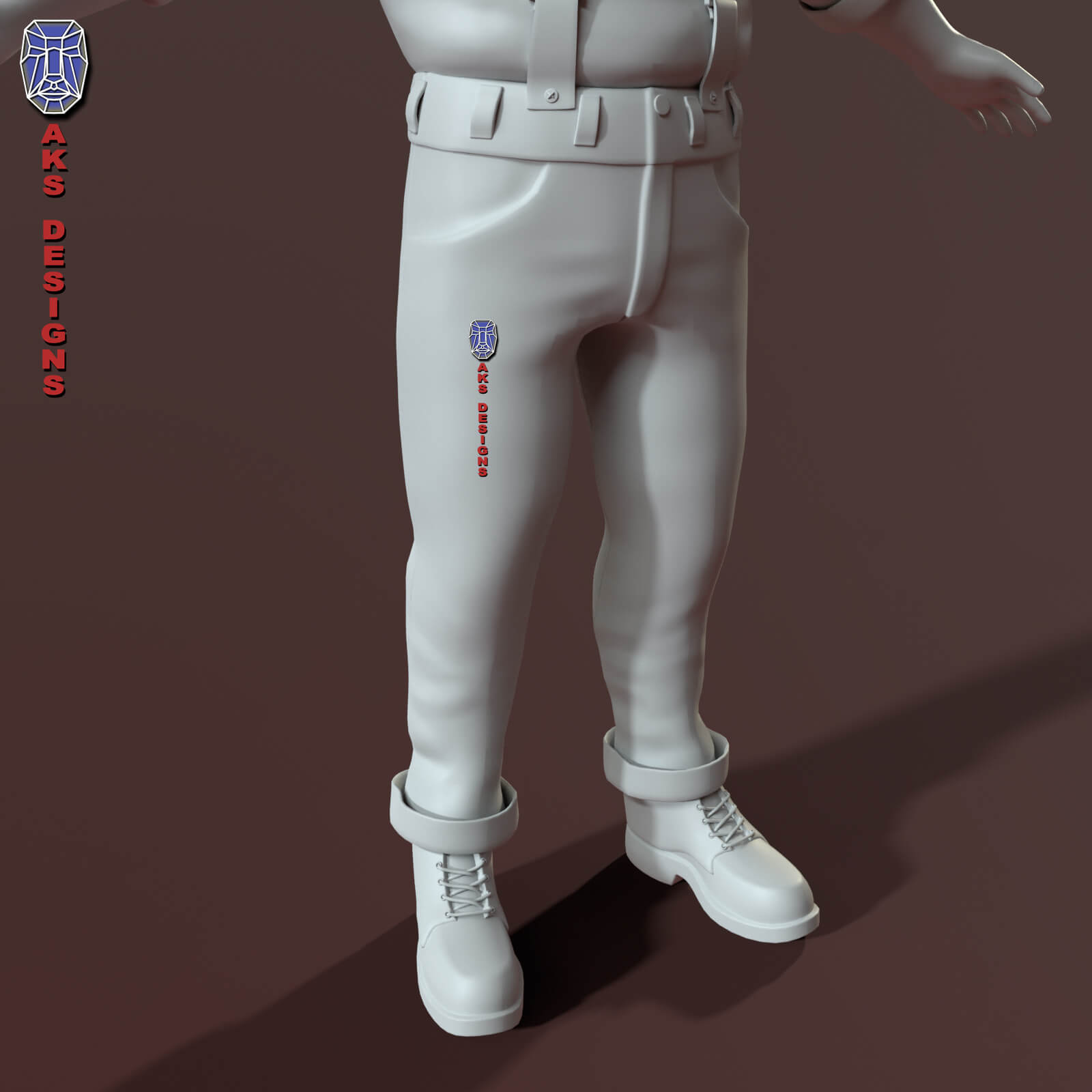 Cartoon Old Men V3 Base Mesh - Free 3D Model by AKS designs