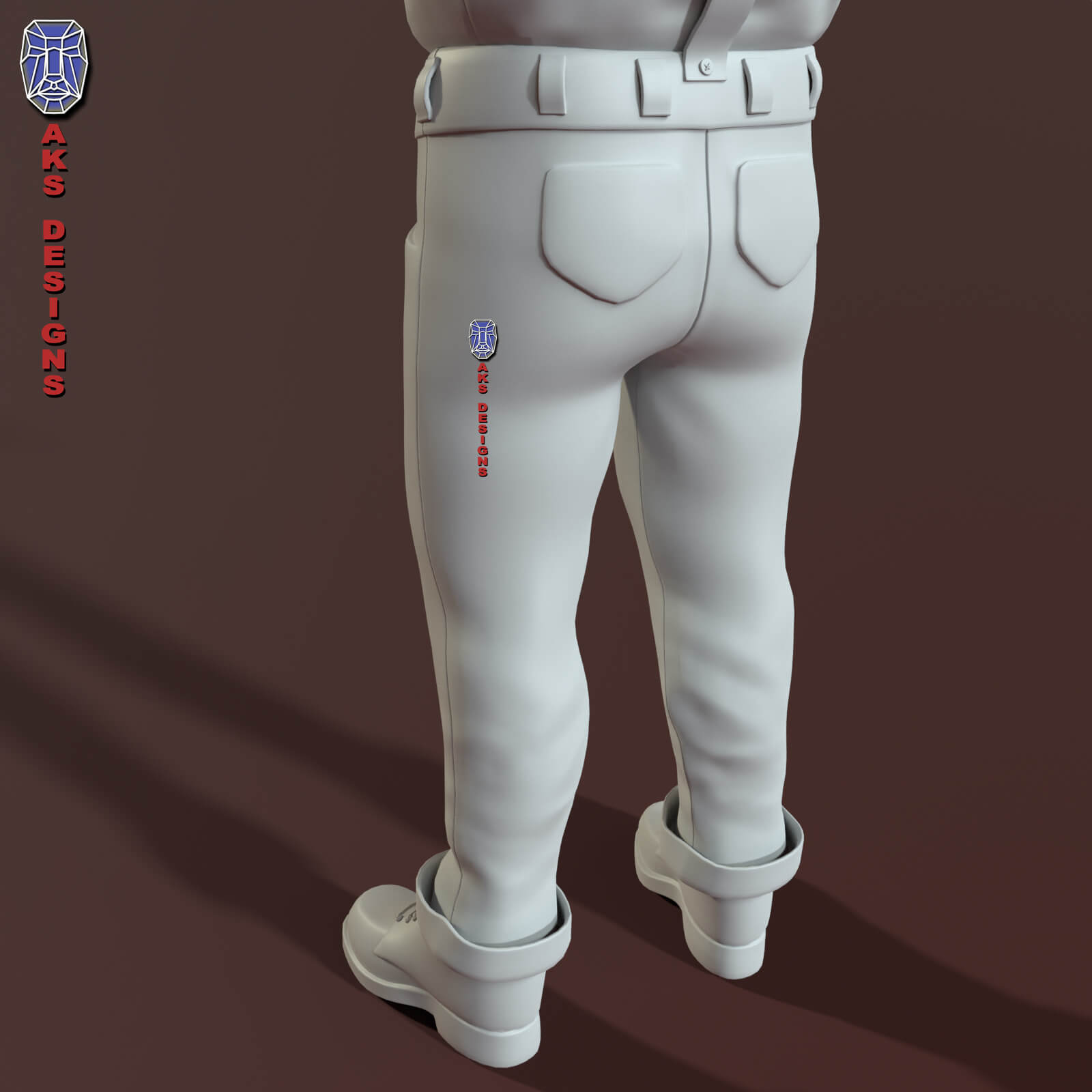 Cartoon Old Men V3 Base Mesh - 3D Model by AKS designs