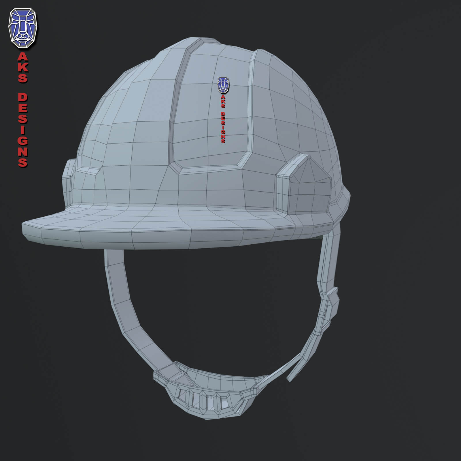 Cartoon Safety Helmet Prop V2 - 3D Model by AKS designs