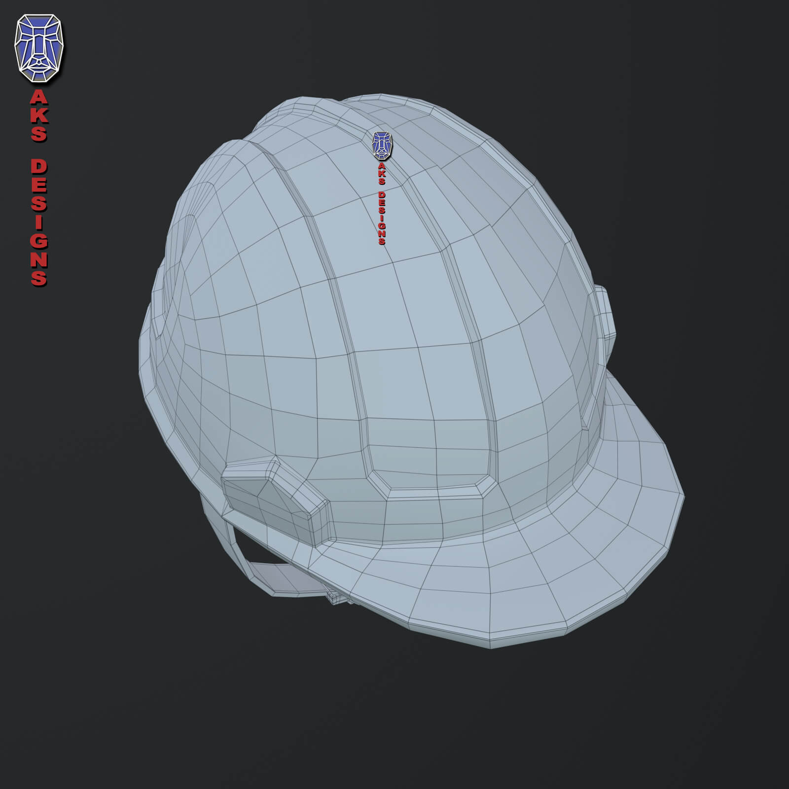 Cartoon Safety Helmet Prop V2 - 3D Model by AKS designs