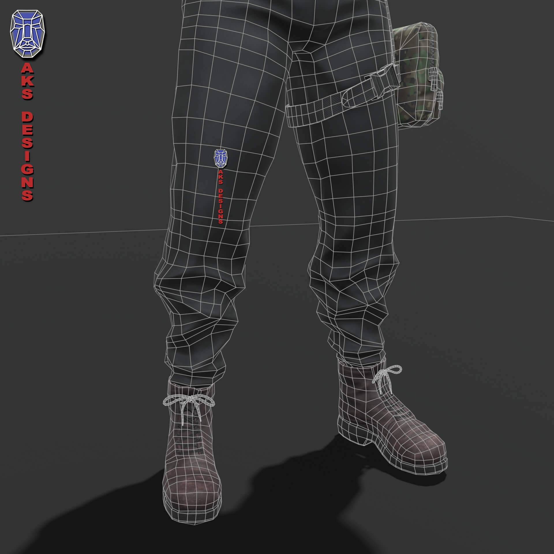 Cartoon Stylized Army Soldier Game Ready - 3D Model by AKS designs